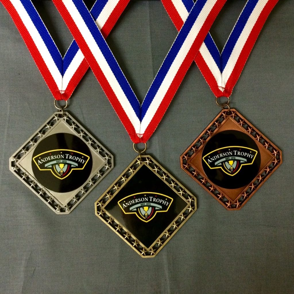 Diamond Star Series Customizable Insert Medal