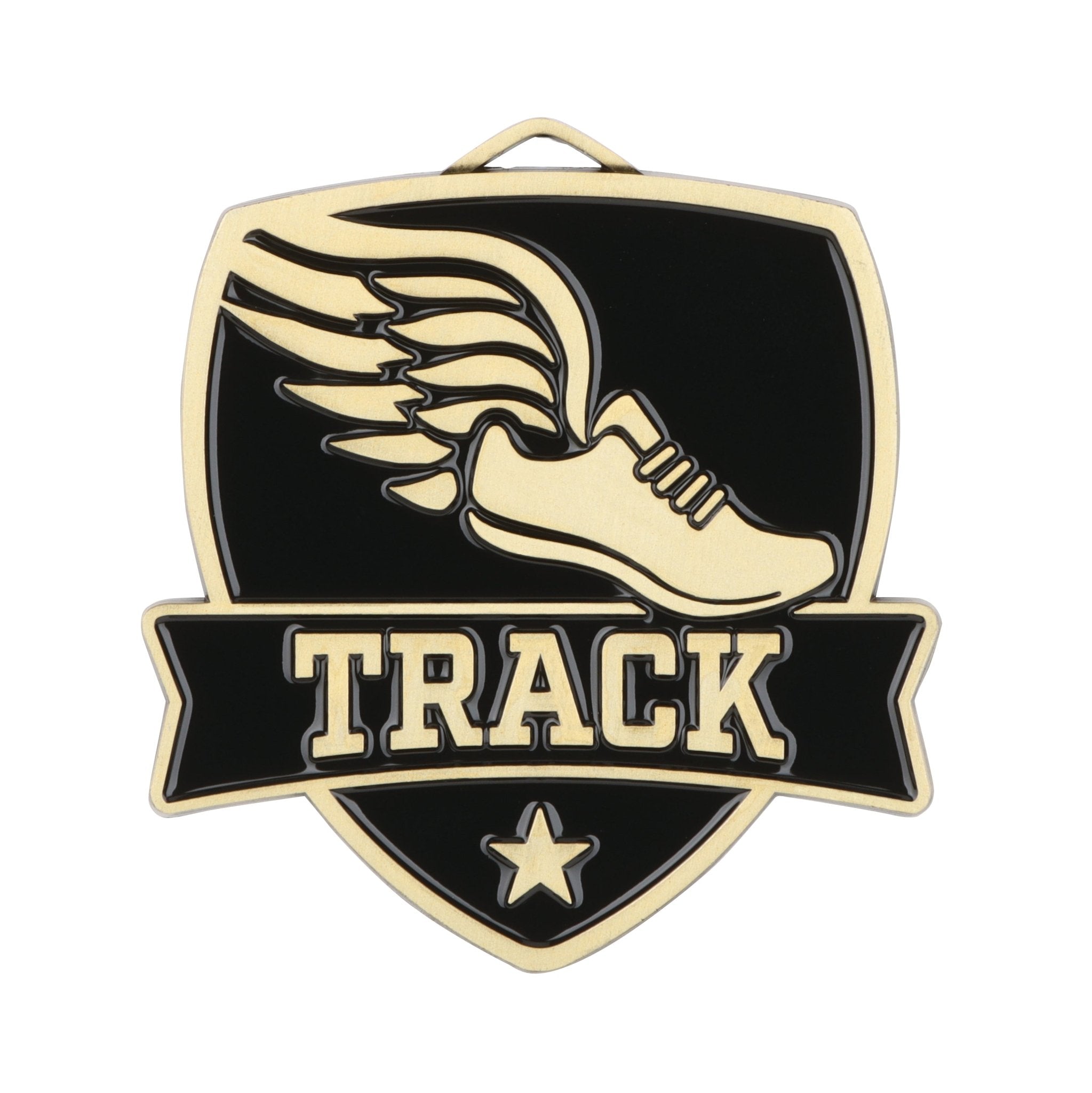 MDL Shield Series Track Themed Medal
