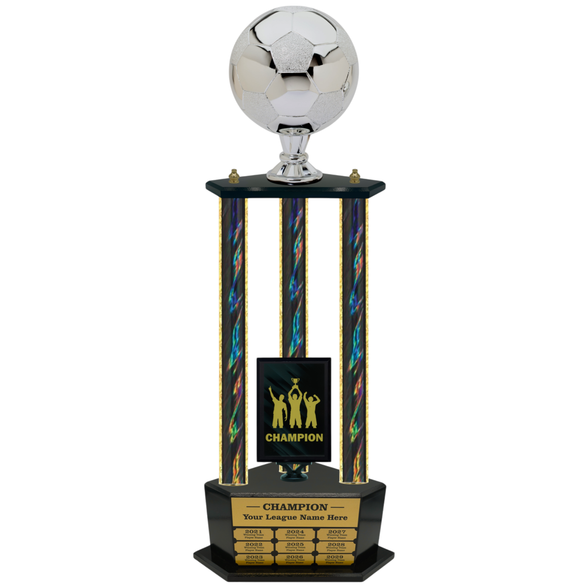 Premium Custom Perpetual Soccer Trophy - Type 3P003/P38B Series 2RG321