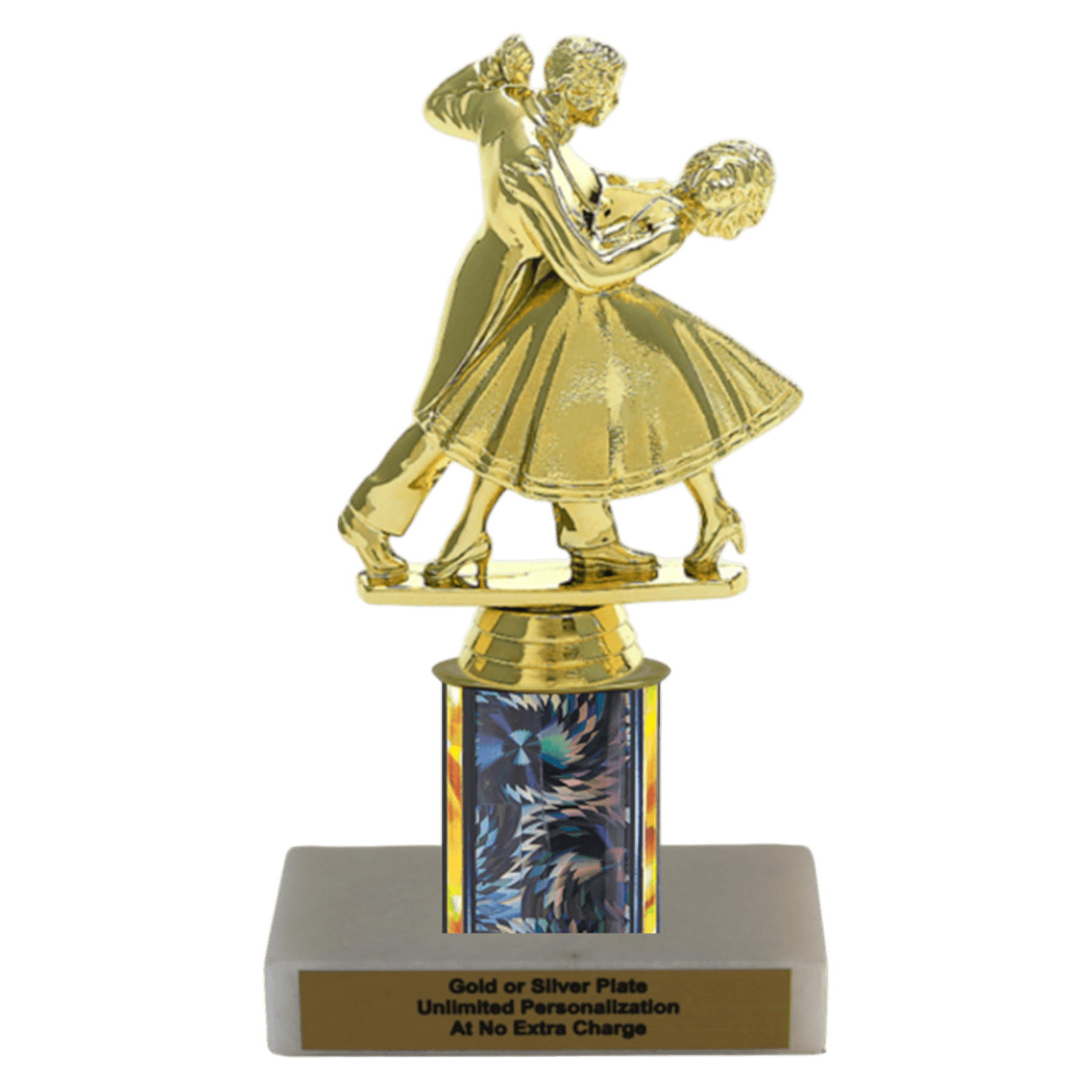 Custom Dance Couple Trophy - Type C Series 3628