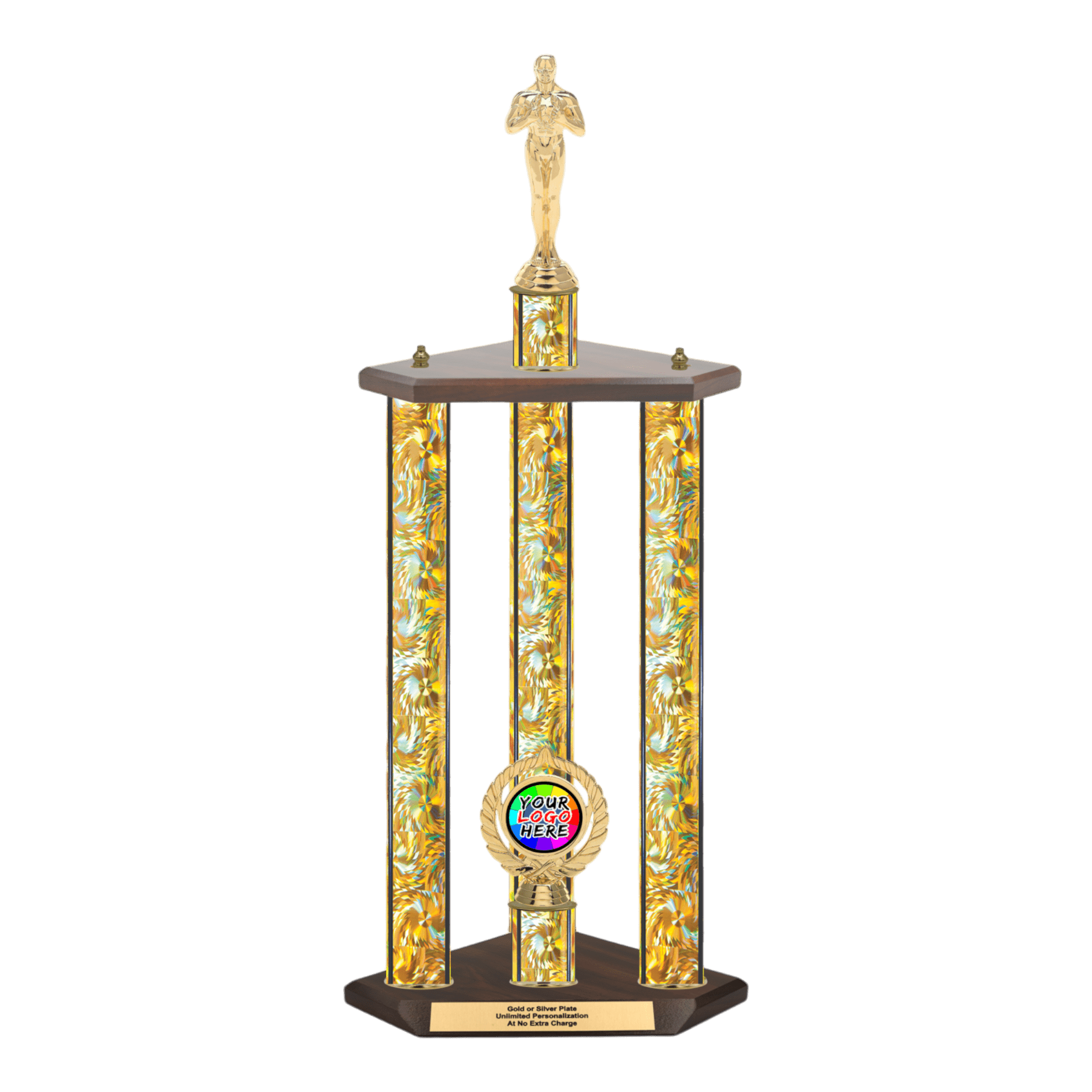 Custom Achievement Trophy - 3 Post Series 3803
