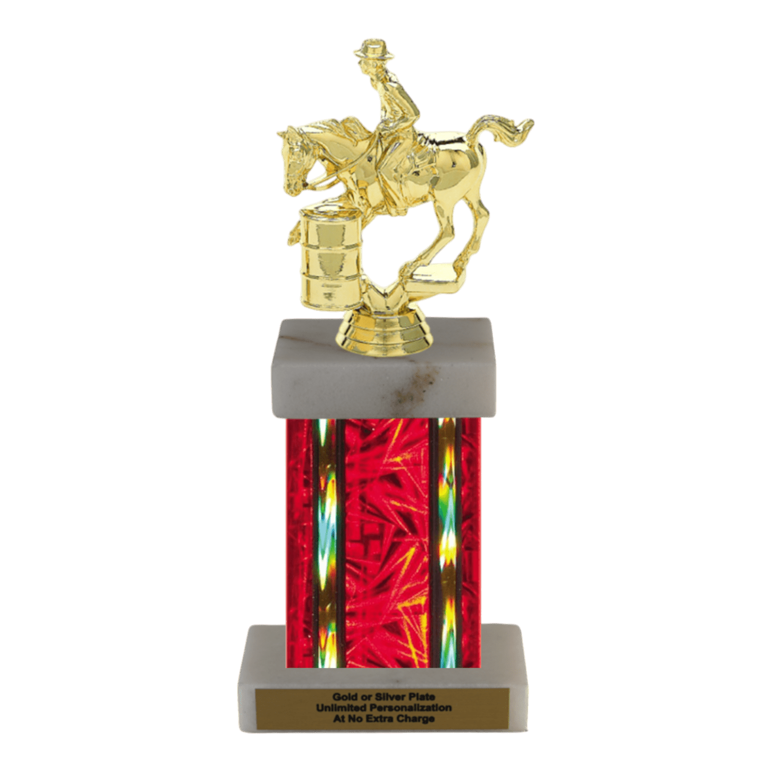 Custom Barrel Racing Horse Trophy - Type F Series 3718