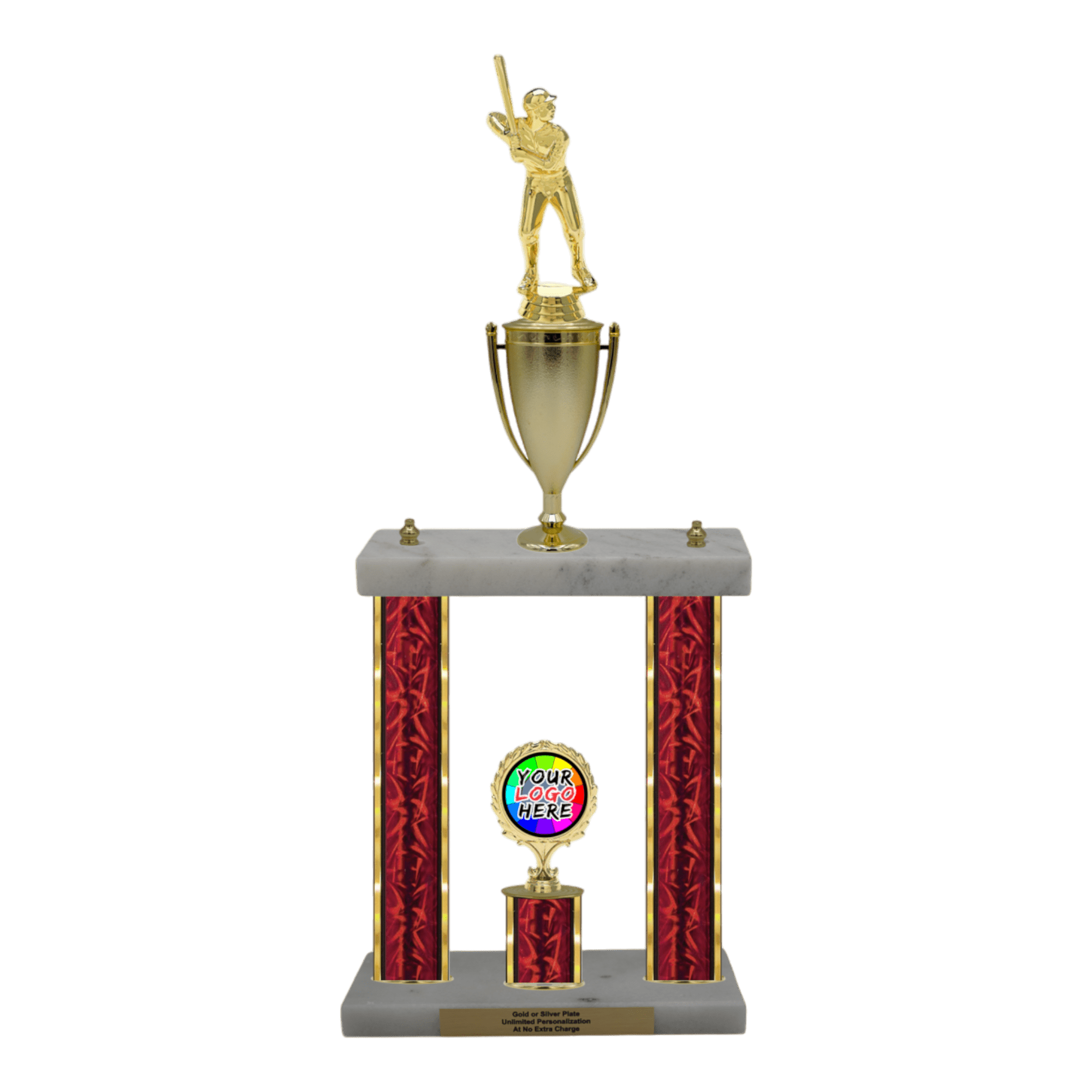 Custom Baseball Trophy - 2 Post Series 3503/2C17B