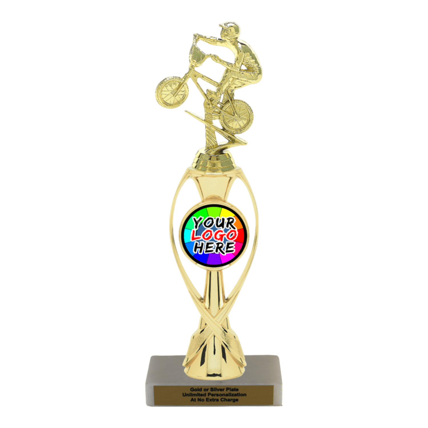 Custom BMX Bicycle Trophy - Type B Series 35000/36013