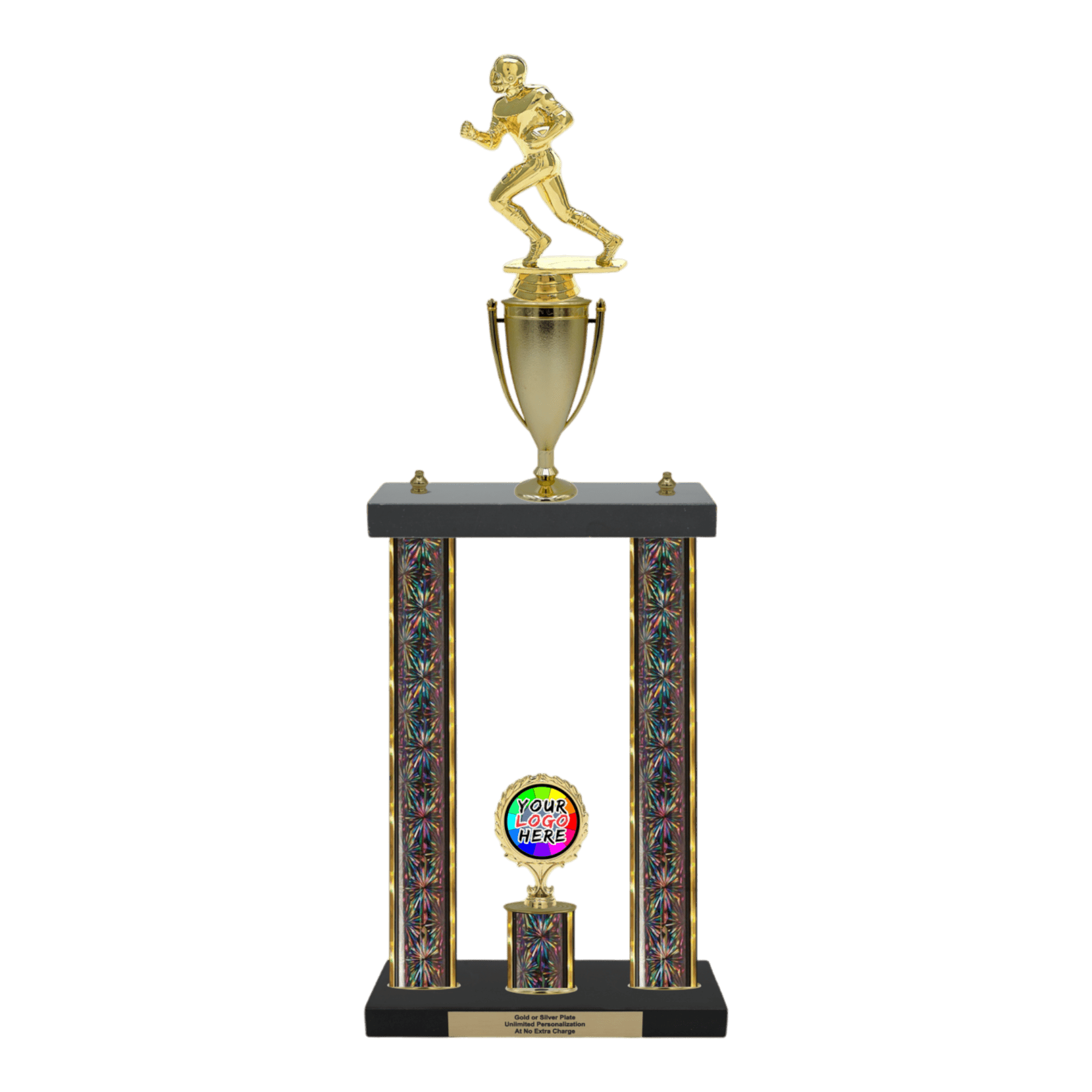 Custom Football Runner Trophy - 2 Post Series 3500/2C17B