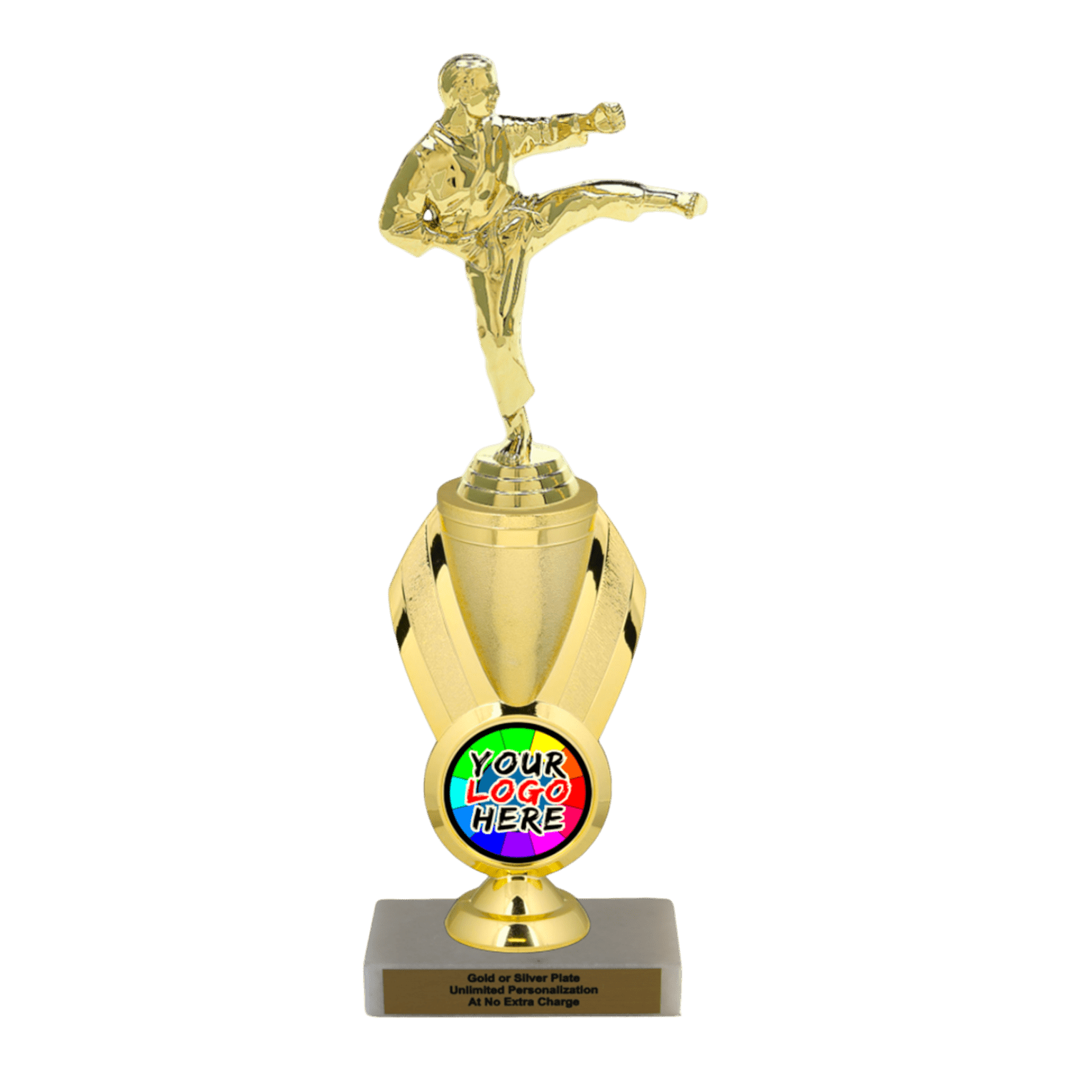 Custom Karate Kick Trophy - Type B Series 3623/342655