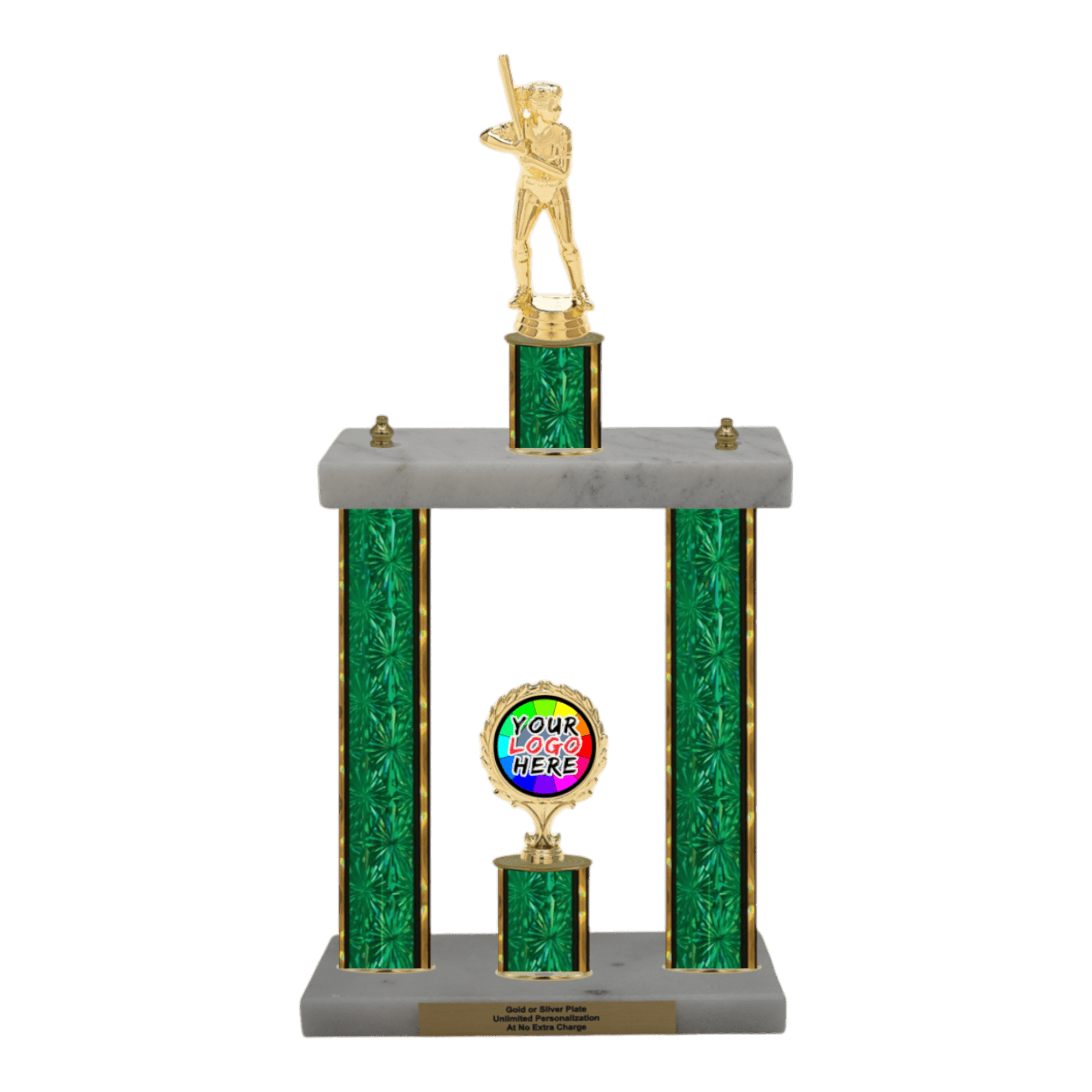 Custom Softball Trophy - 2 Post Series 3520