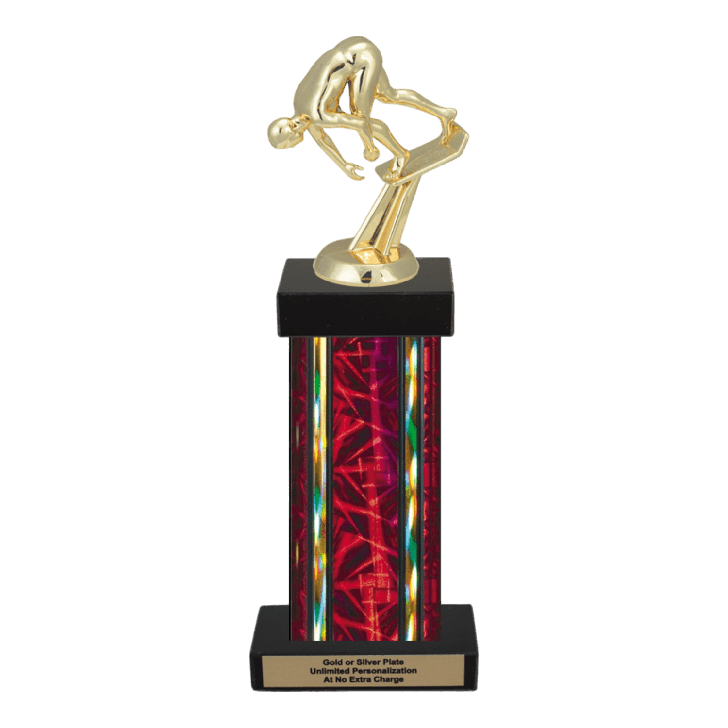 Custom Starting Block Swim Trophy - Type F Series 35212