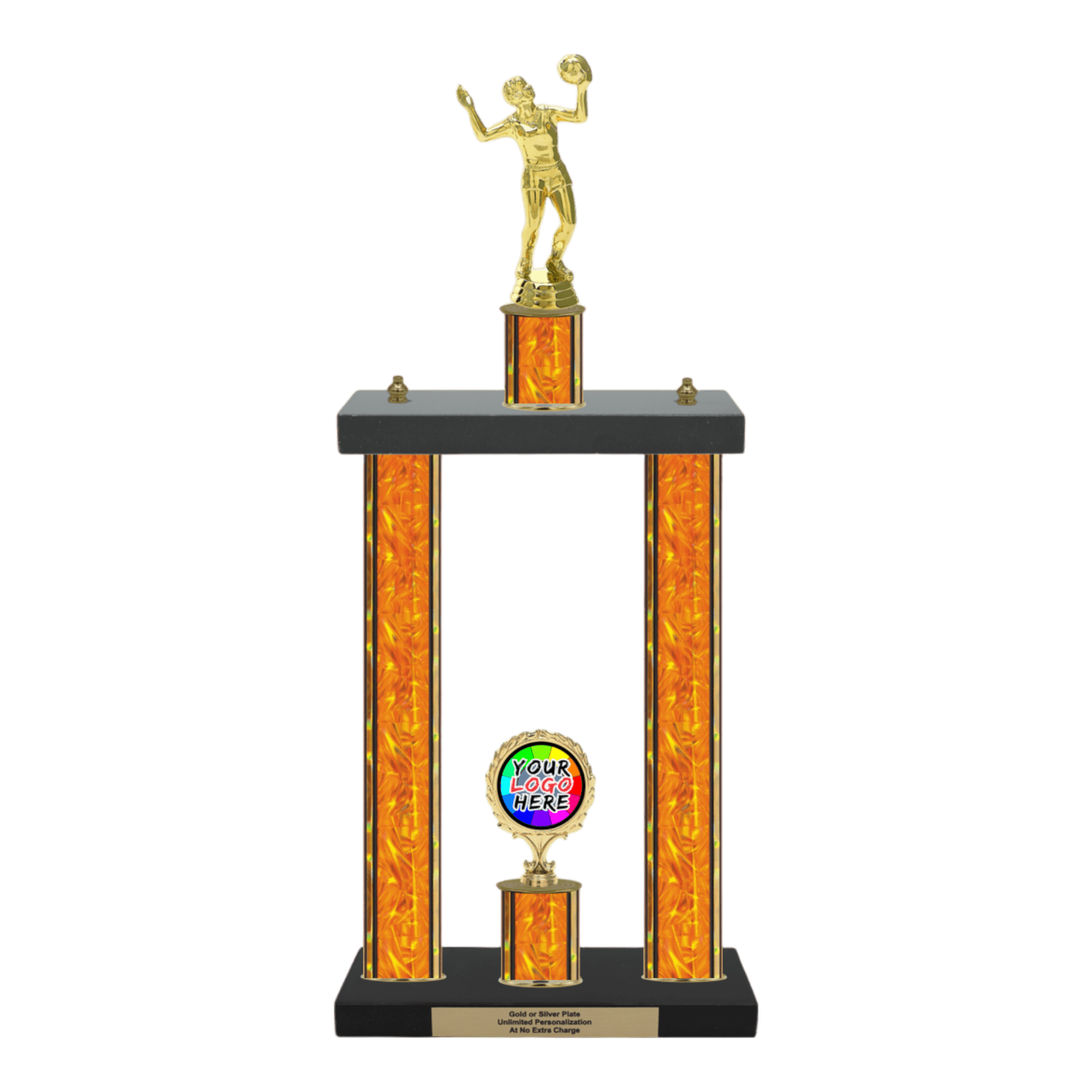 Custom Volleyball Trophy - 2 Post Series 3518
