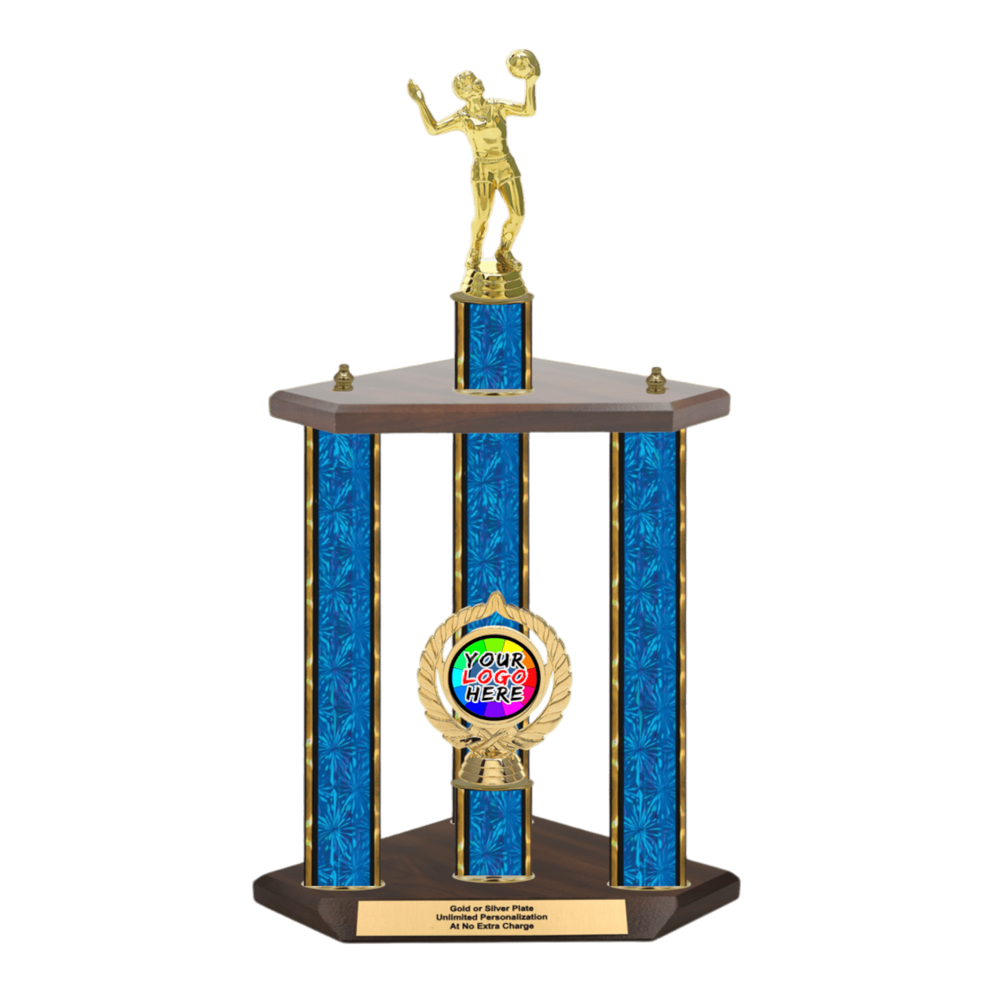 Custom Volleyball Trophy - 3 Post Series 3518