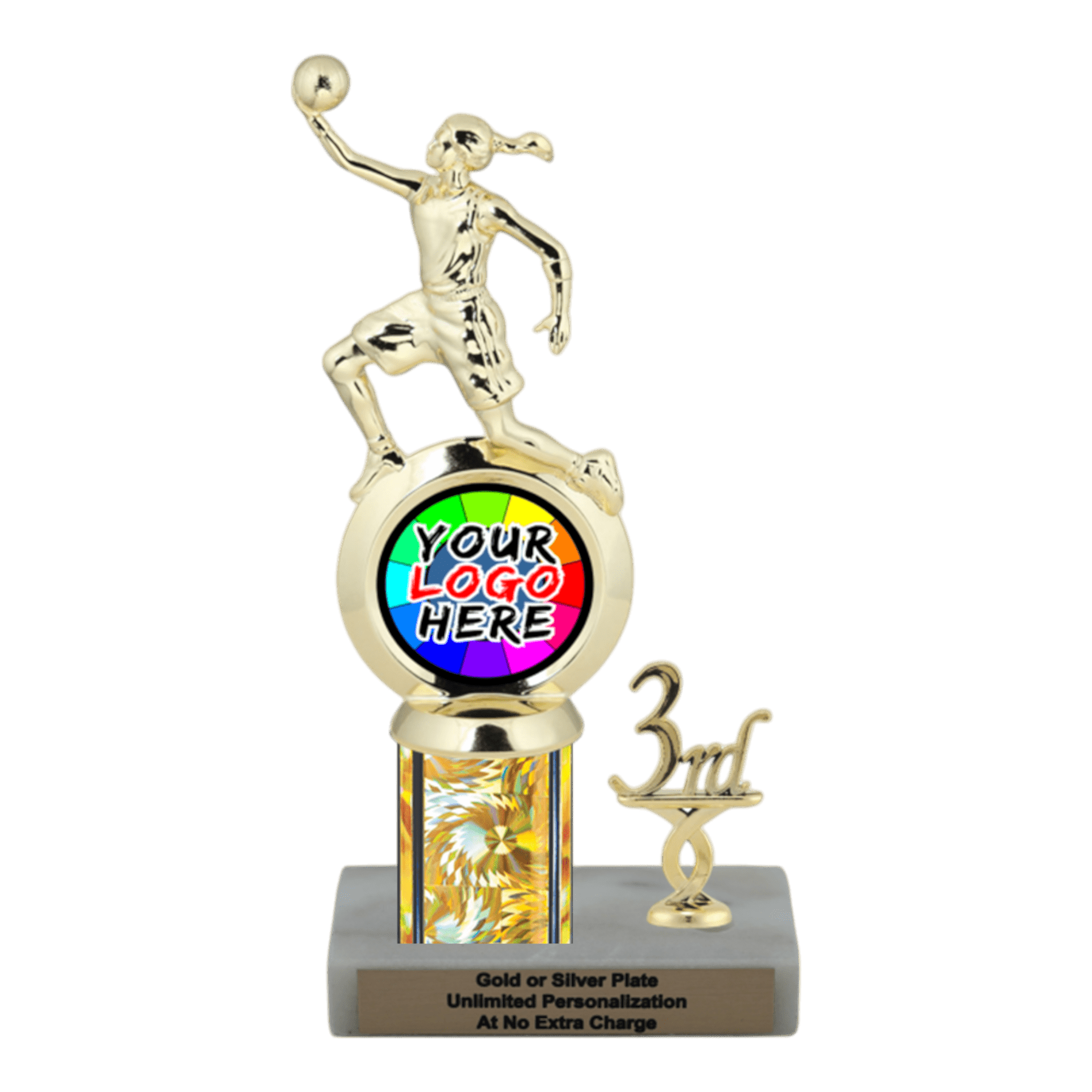 Customizable Insert Basketball Trophy - Type L Series 35705