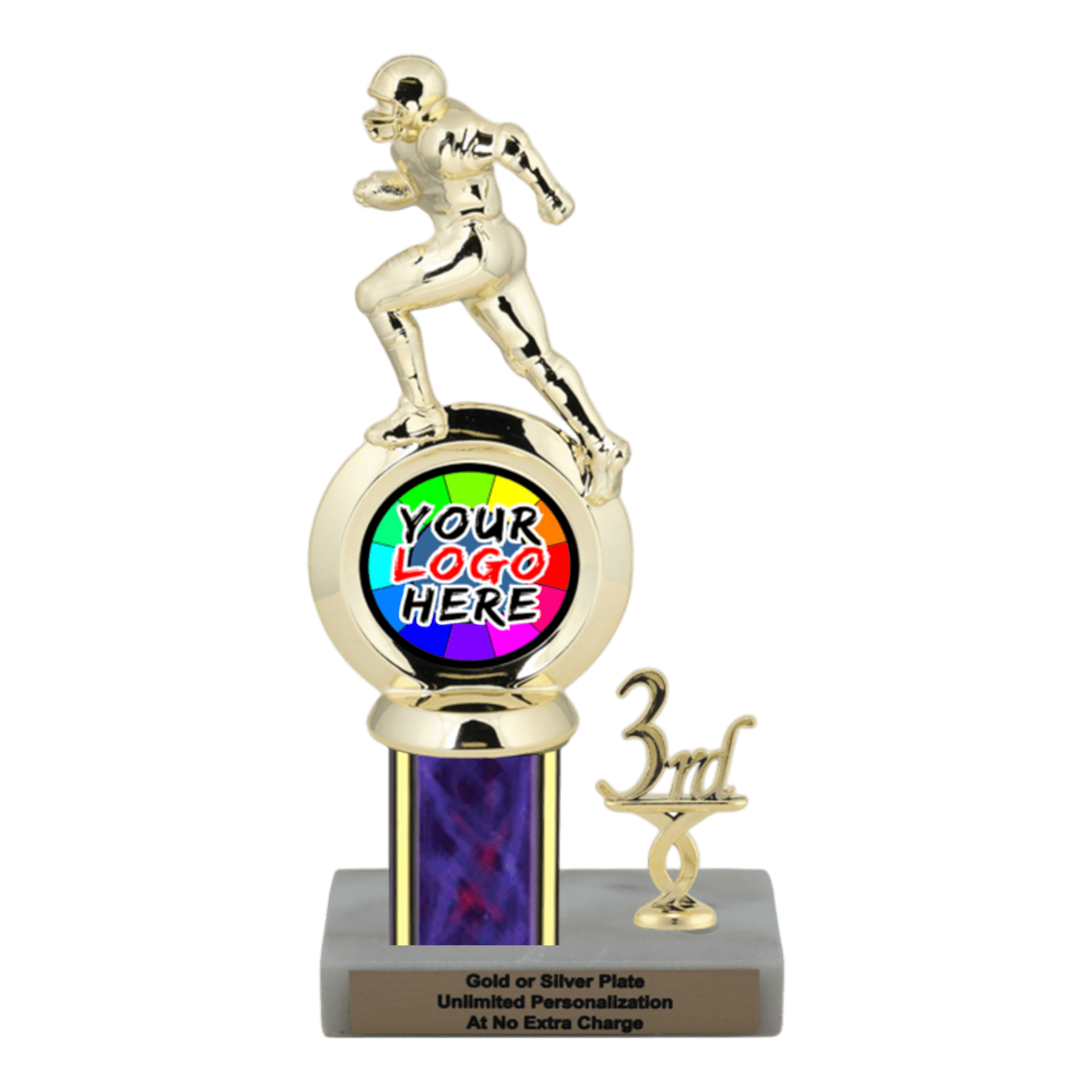 Customizable Insert Football Trophy - Type L Series 35700