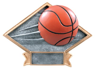Diamond Plate Series Basketball Resin Trophy