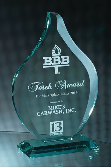 Jade Drop Series Glass Award