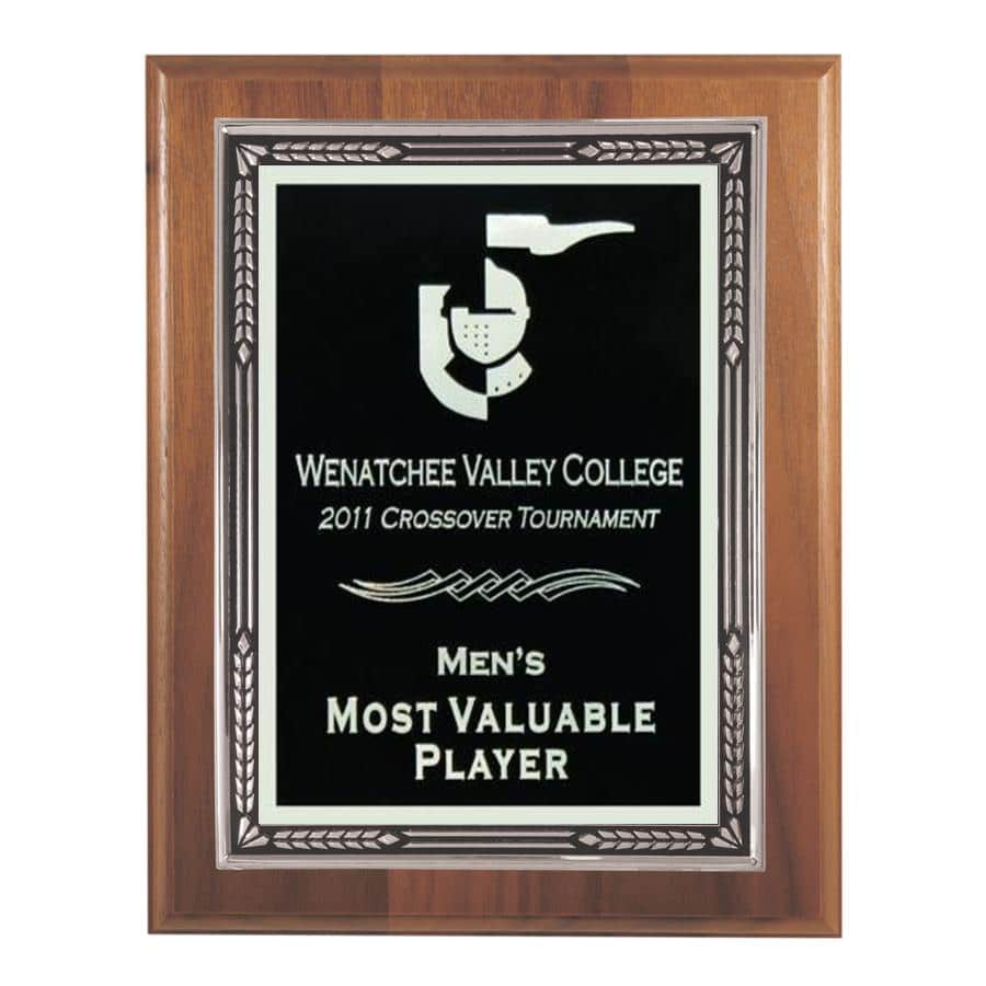 1RF Silver Trimmed Decorative Plaque