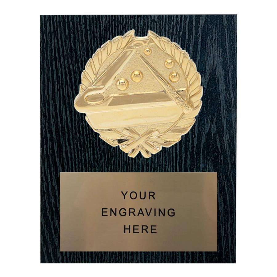 310 Series Billiards Plaque Award