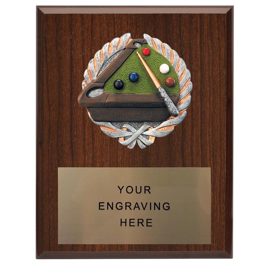 361 Series Billiards Plaque Award