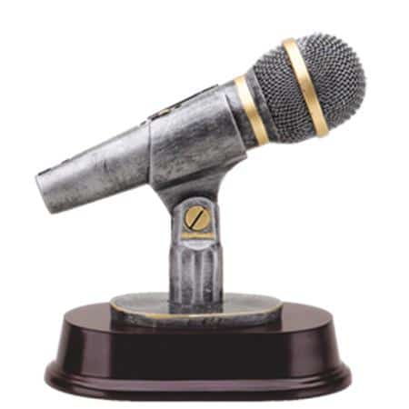 American Idol Microphone Music Resin Trophy