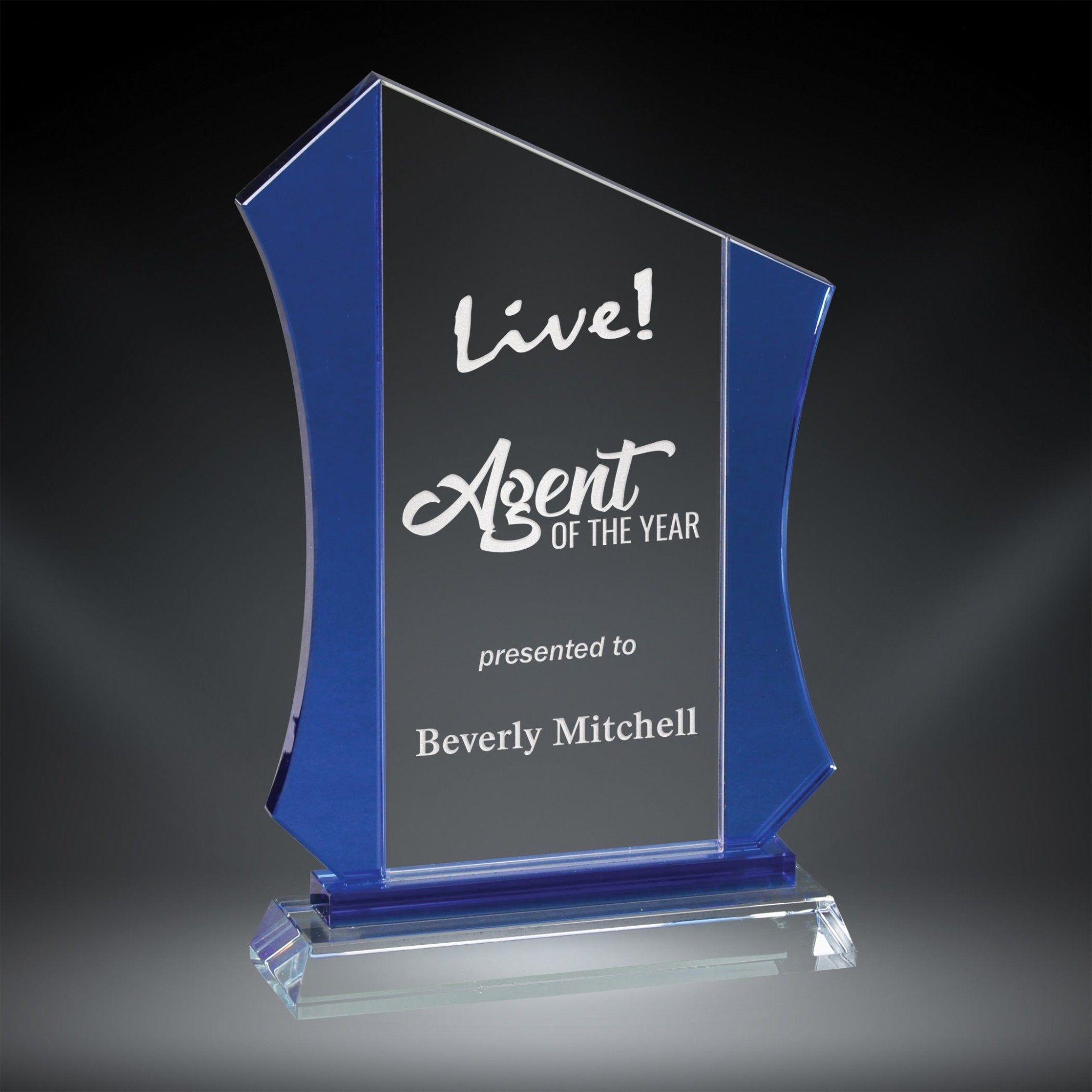 Anvil Series Glass Award - Glass Award with Engraving | Laser Engraved ...
