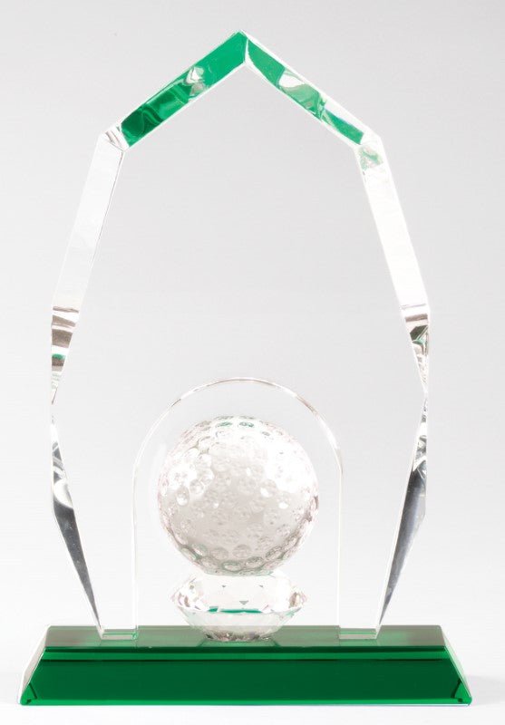 Apex Golf Ball Crystal Award - Golf Ball Crystal Award | Engraving Included