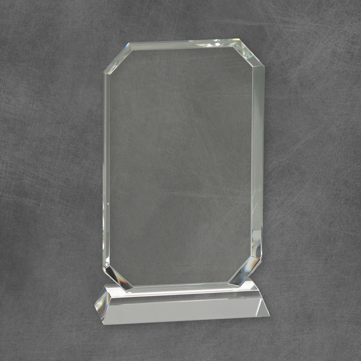 Beveled Rectangle Crystal Award