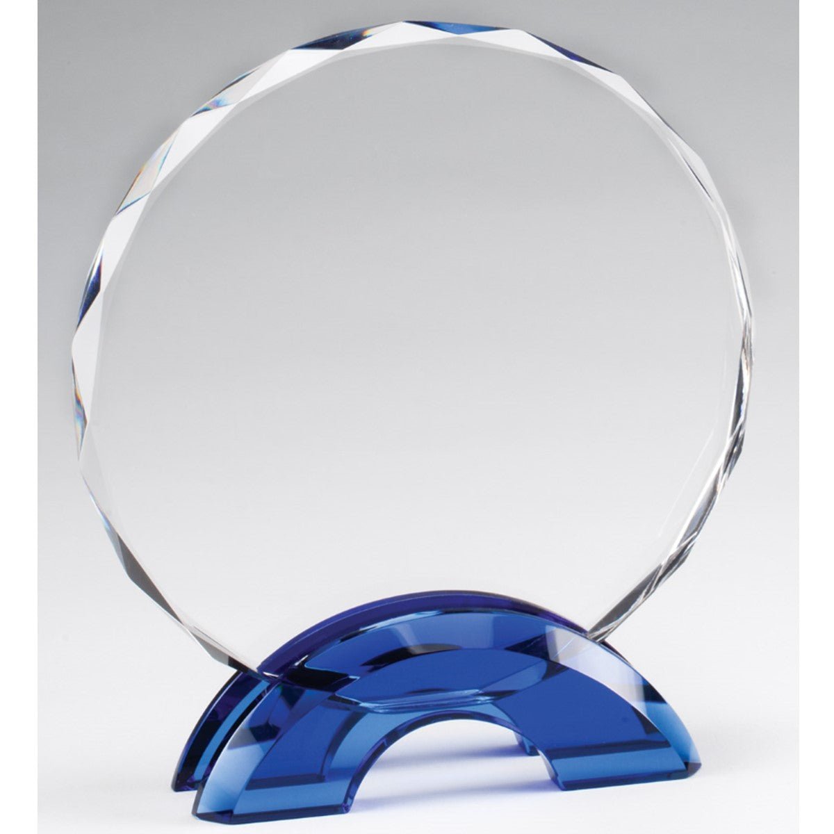 Blue Arch Circle Glass Award - Glass Award Blue Arch Circle ...
