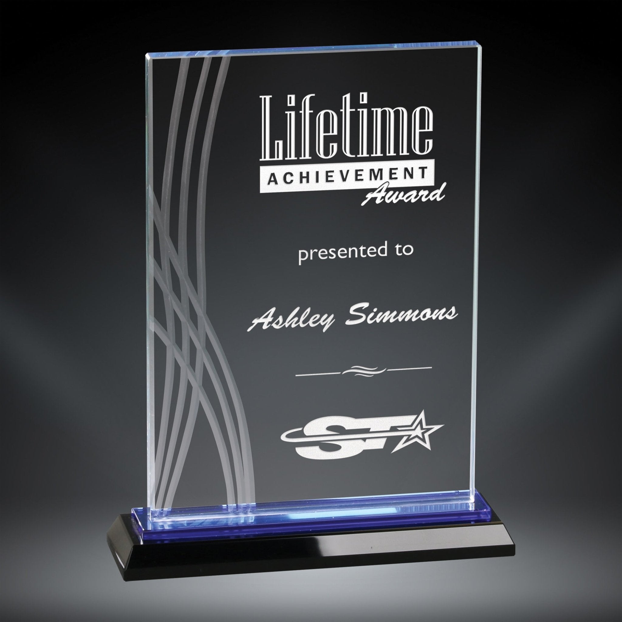 Blue Boca Series Glass Award