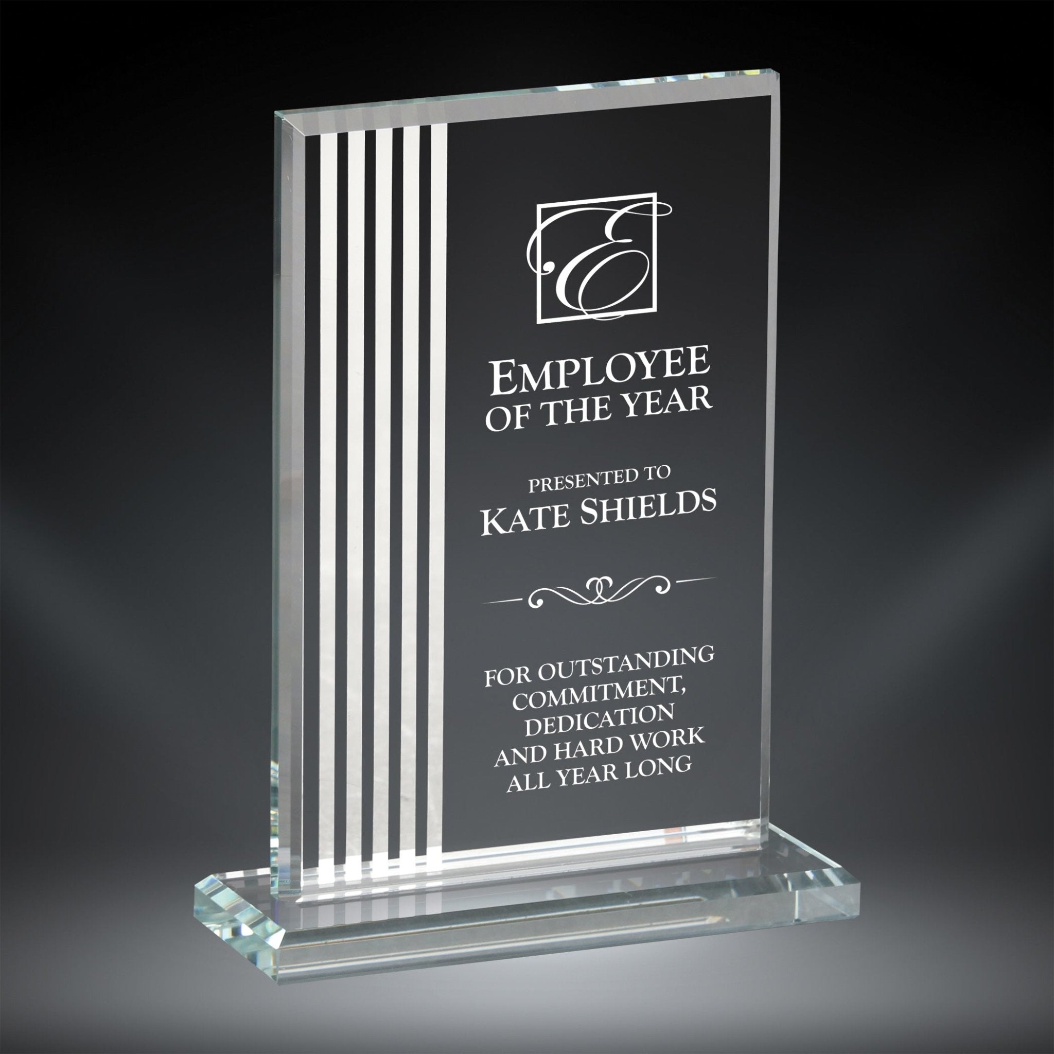 Contour Rectangle Series Glass Award