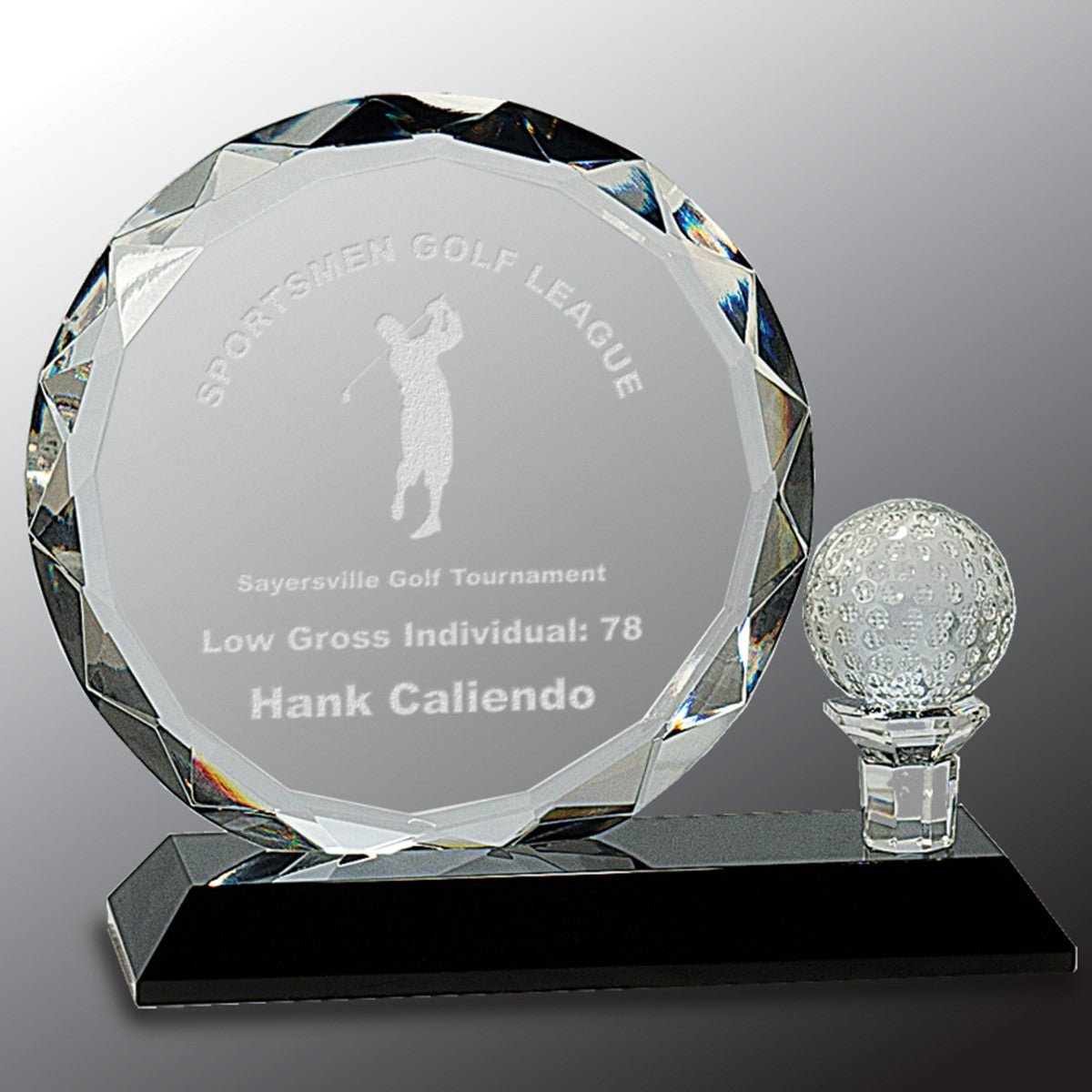 CRY026 Series Crystal Golf Award