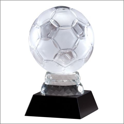 Crystal Soccer Ball Award - soccer crystal award | Custom Engraving ...
