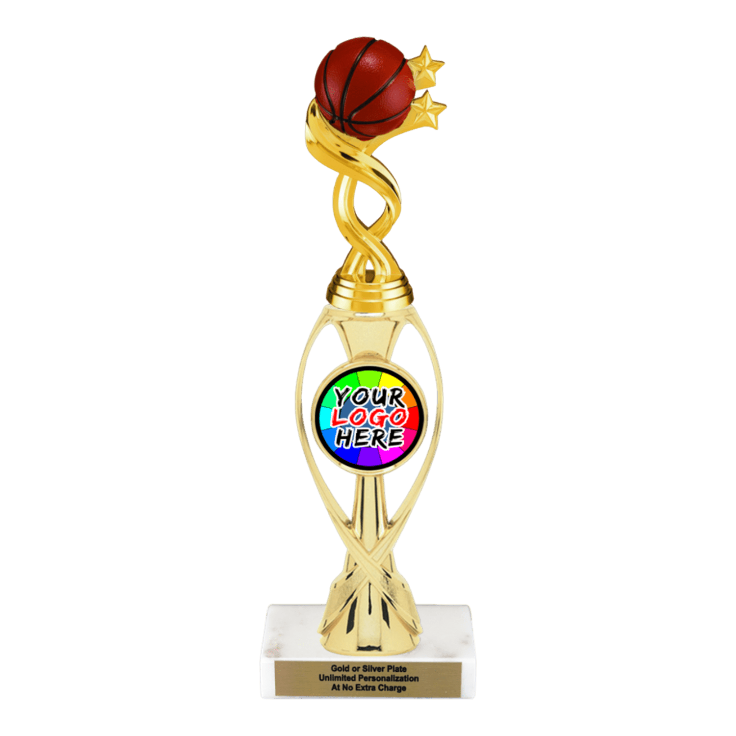 Custom Basketball Trophy - Type B Series 1FIG6112 - custom basketball ...