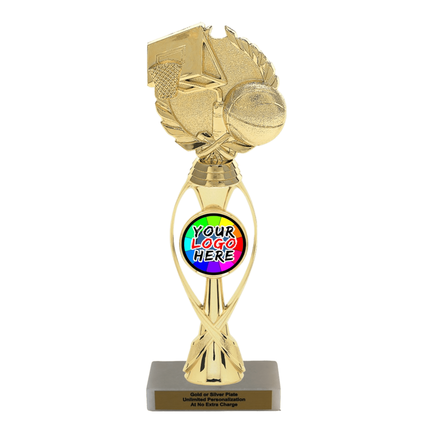 Custom Basketball Trophy - Type B Series 33029 | Engraved Nameplate ...