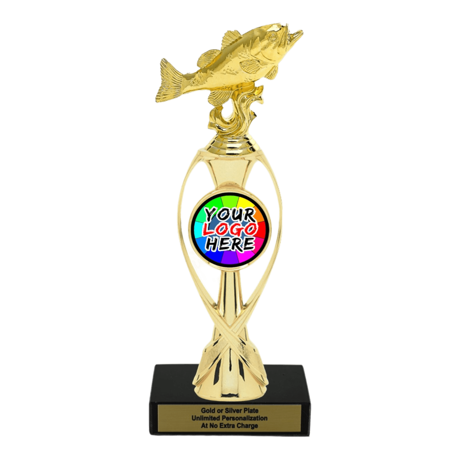 Custom Bass Fishing Trophy - Type B Series 3456/36013