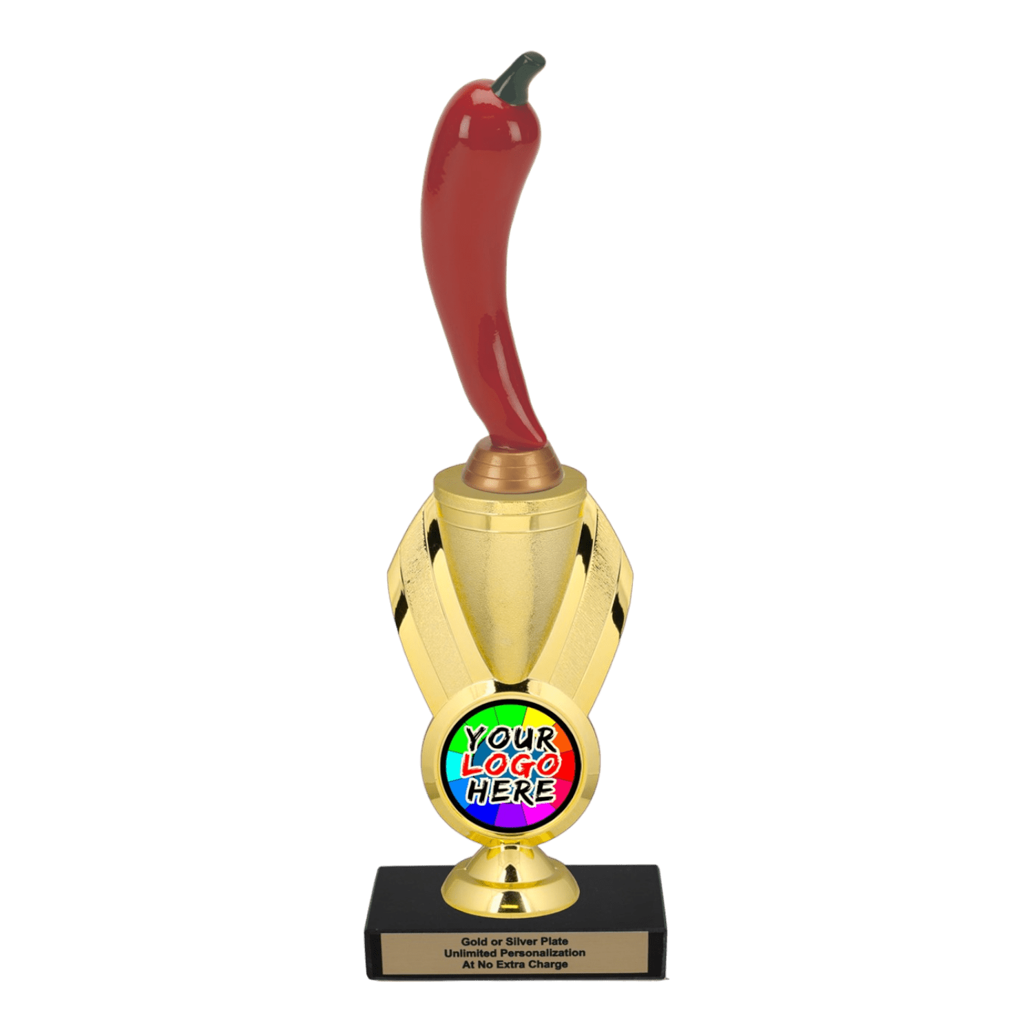 Custom Chili Pepper Trophy - Type B Series 351157GS/342655