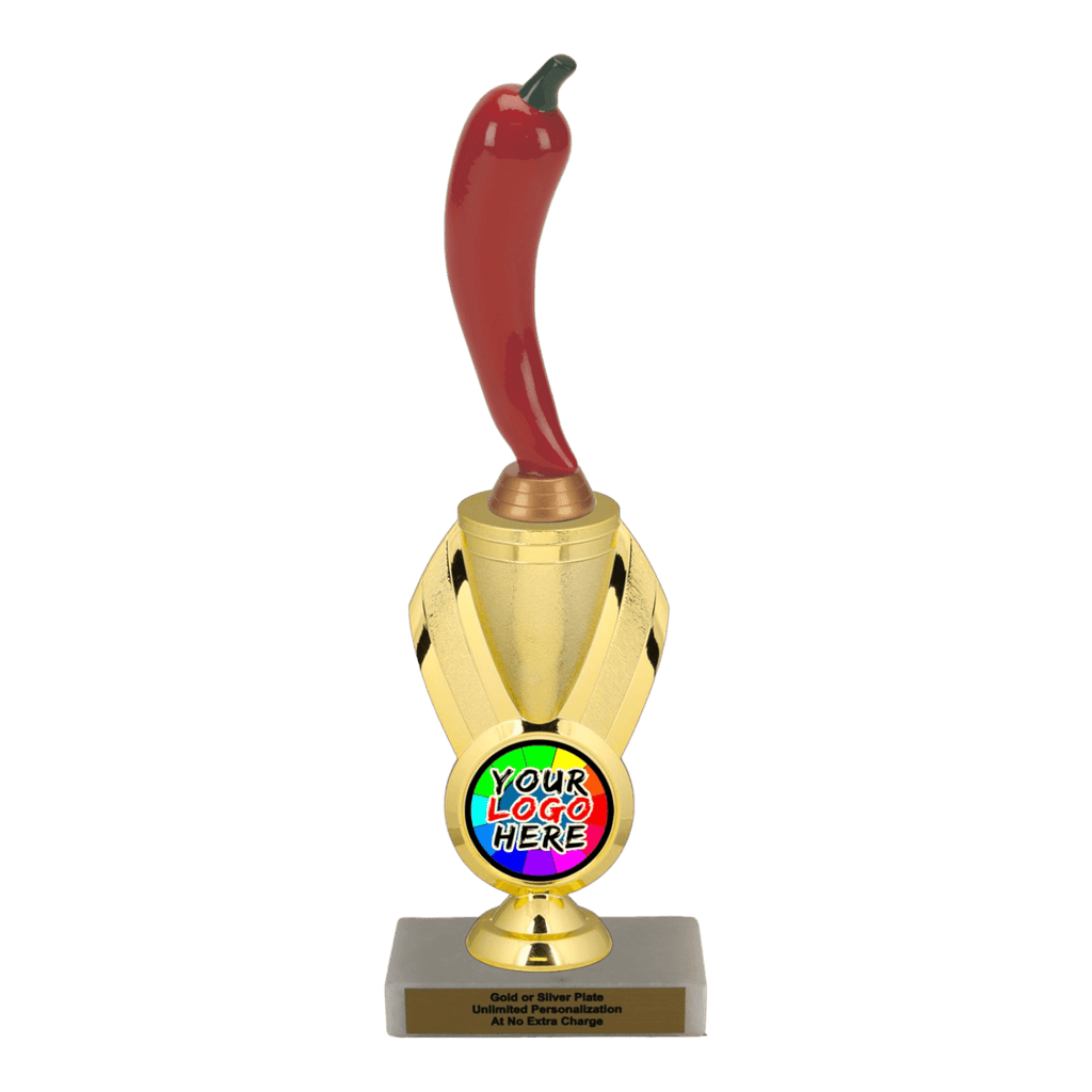 Custom Chili Pepper Trophy - Type B Series 351157GS/342655