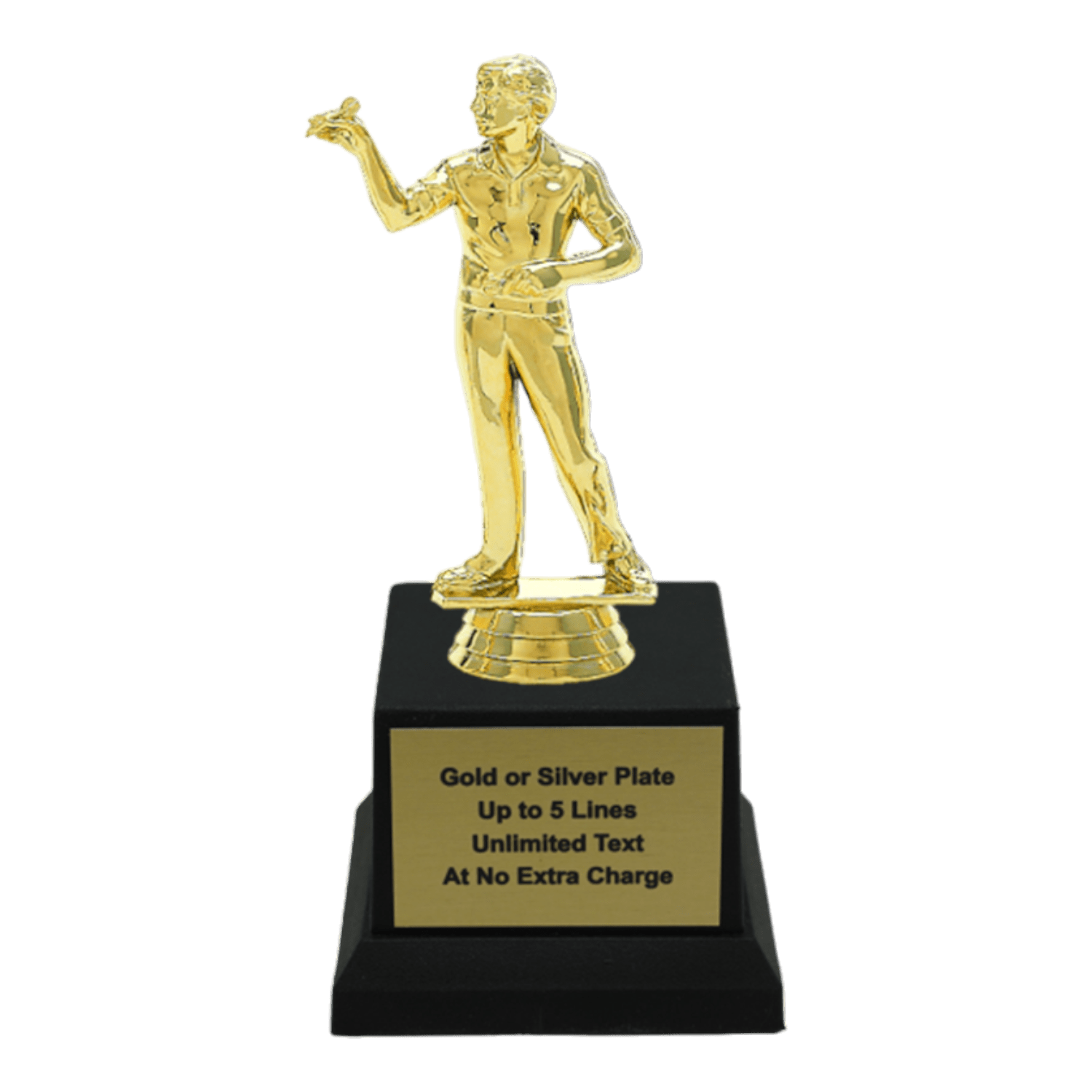 Custom Darts Trophy - Custom Darts Trophy | Engraved Nameplate
