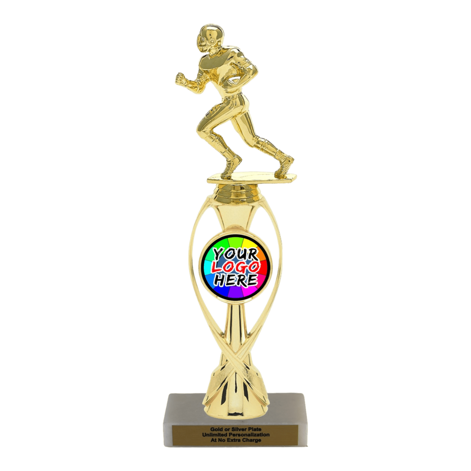 Custom Football Runner Trophy - Type B Series 3500/36013