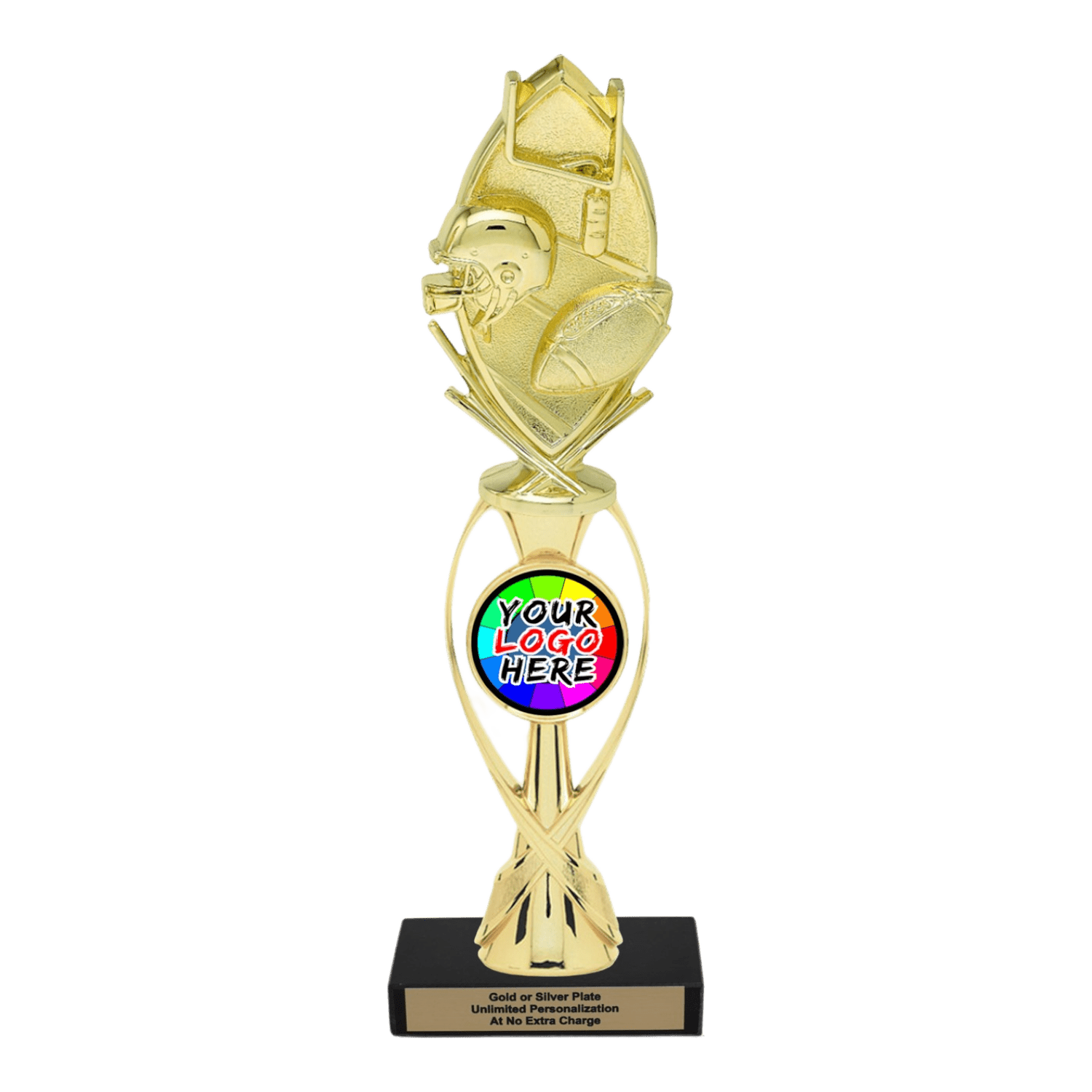 Custom Football Trophy - Custom Football Trophy | Engraved Nameplate ...