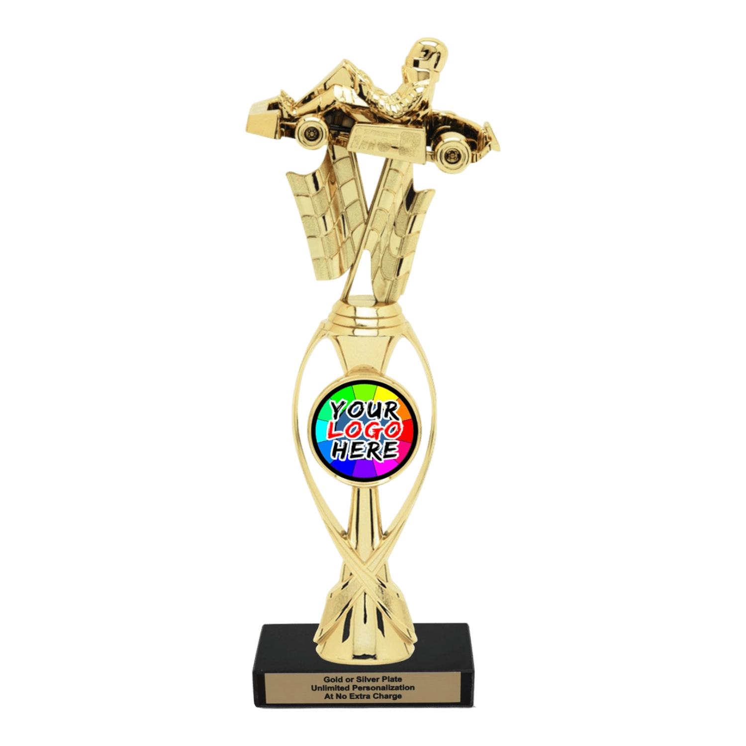 Custom Go-Karting Trophy - Custom Go-Karting Trophy | Engraved Metal ...