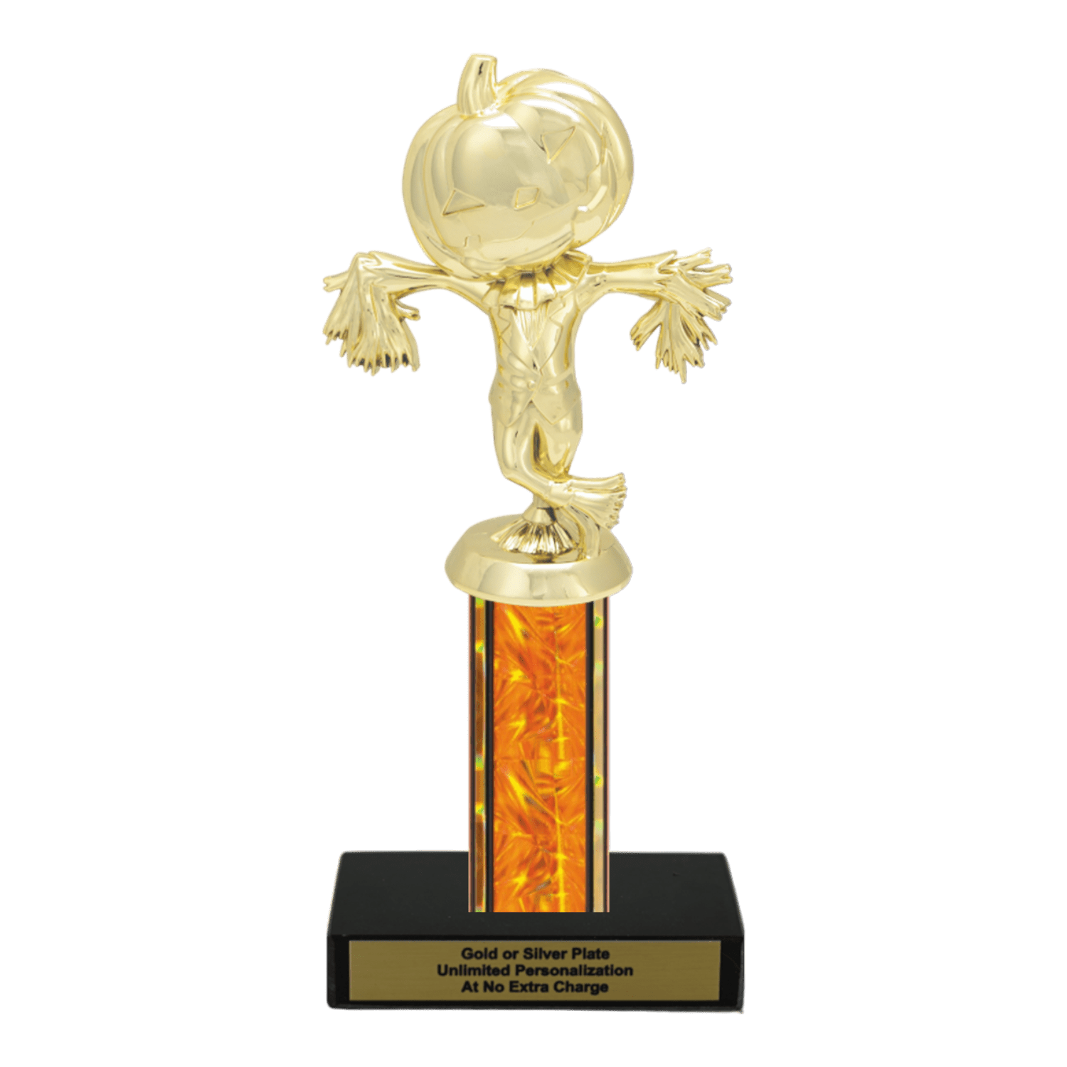 Custom Halloween Jack-O-Lantern Trophy - Type C Series 36509