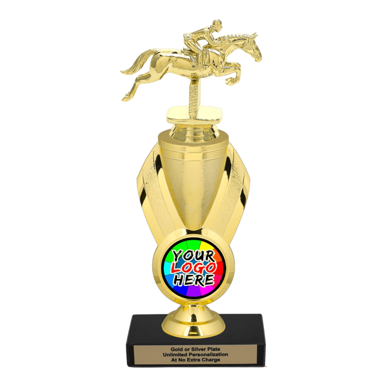 Custom Jumping Horse Trophy - Type B Series 34006/342655