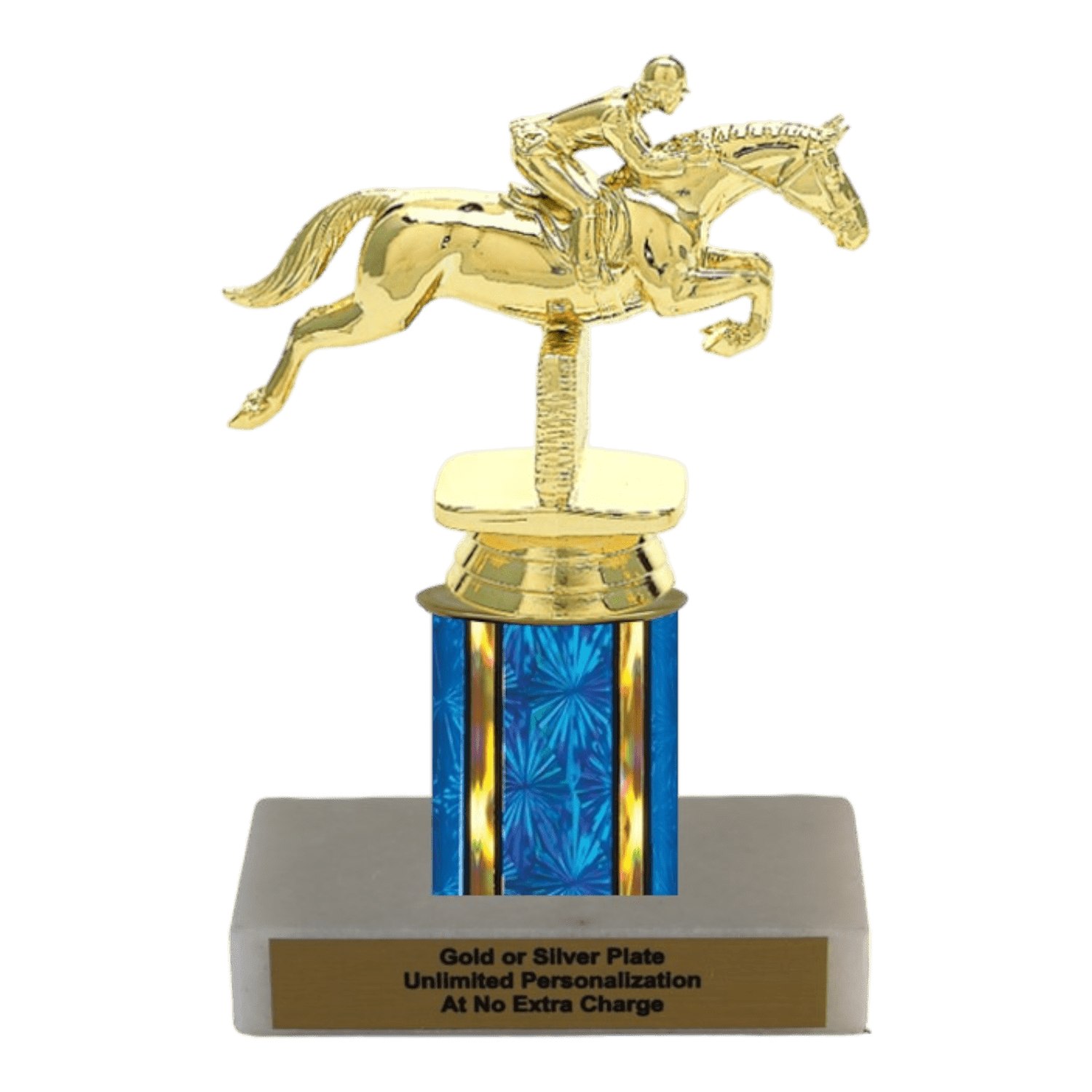 Custom Jumping Horse Trophy - Type C Series 34006