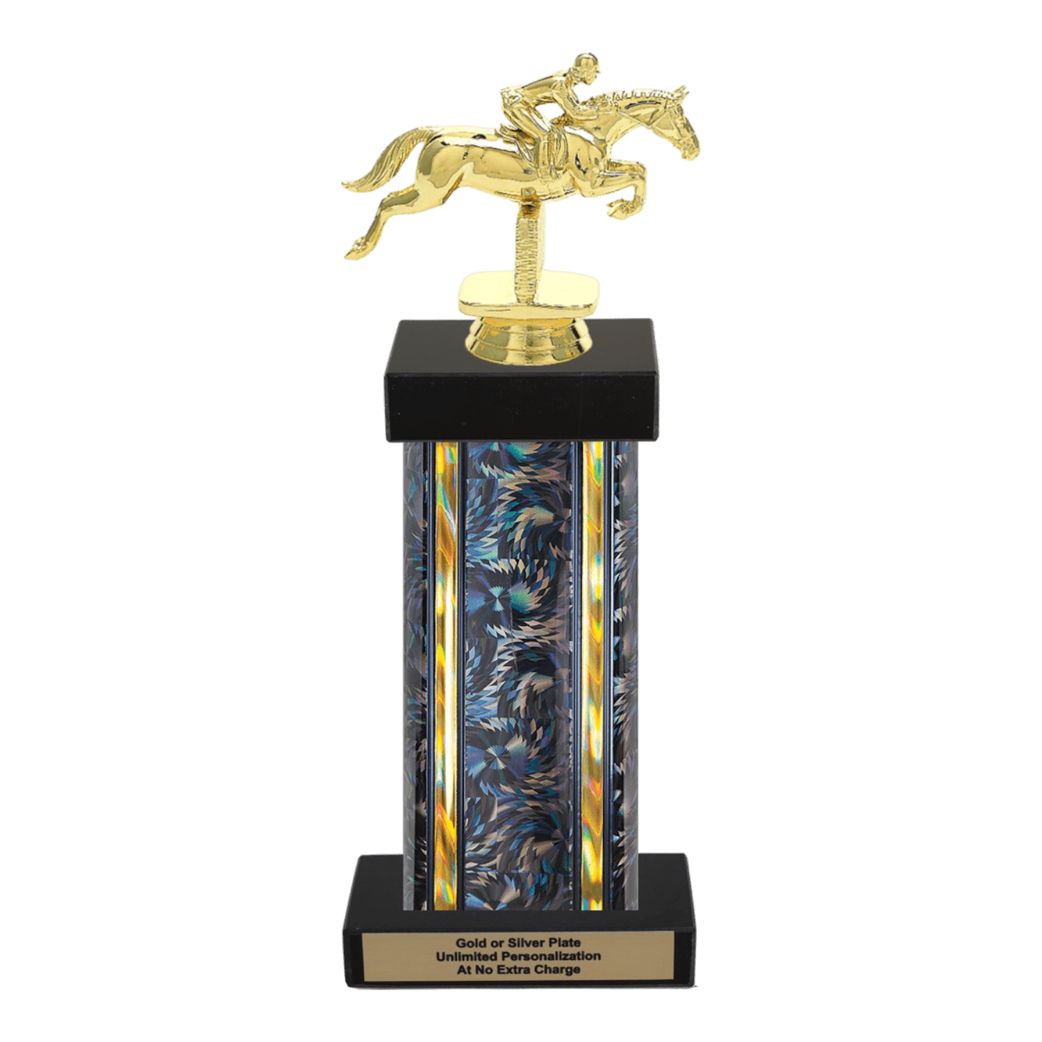 Custom Jumping Horse Trophy - custom jumping horse trophy | Engraved ...
