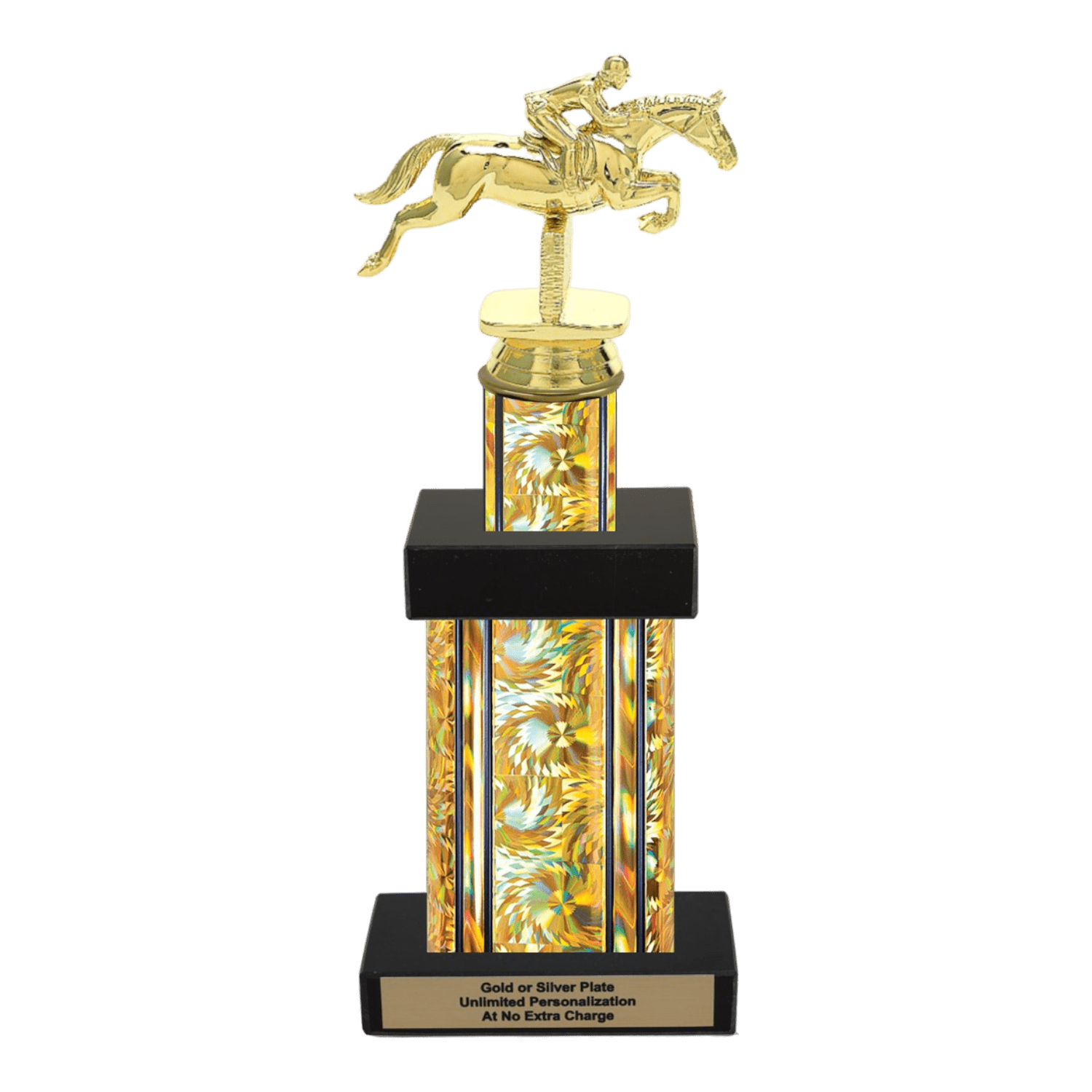 Custom Jumping Horse Trophy - Type G Series 34006
