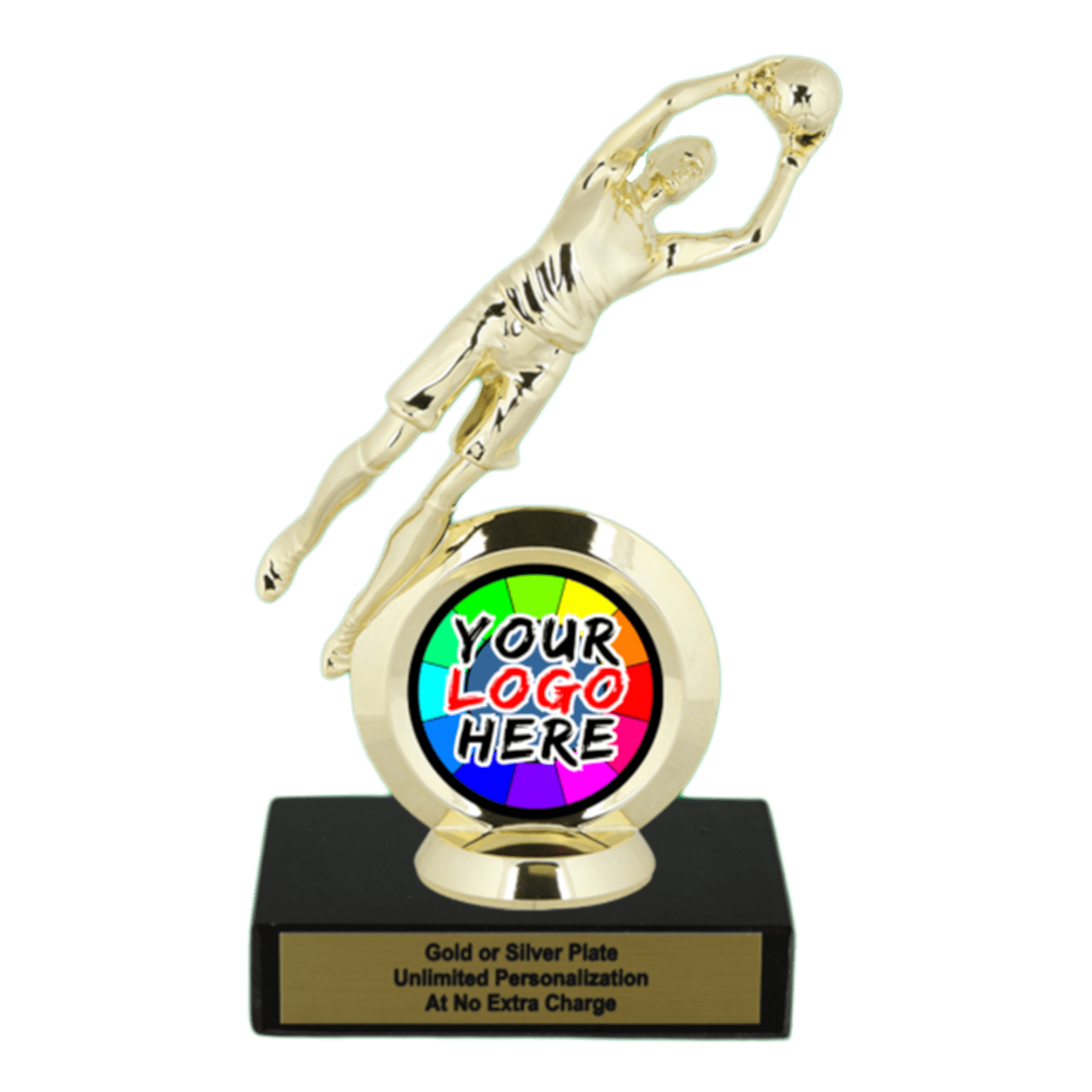 Customizable Insert Soccer Goal Keeper Trophy - Type A Series 35742