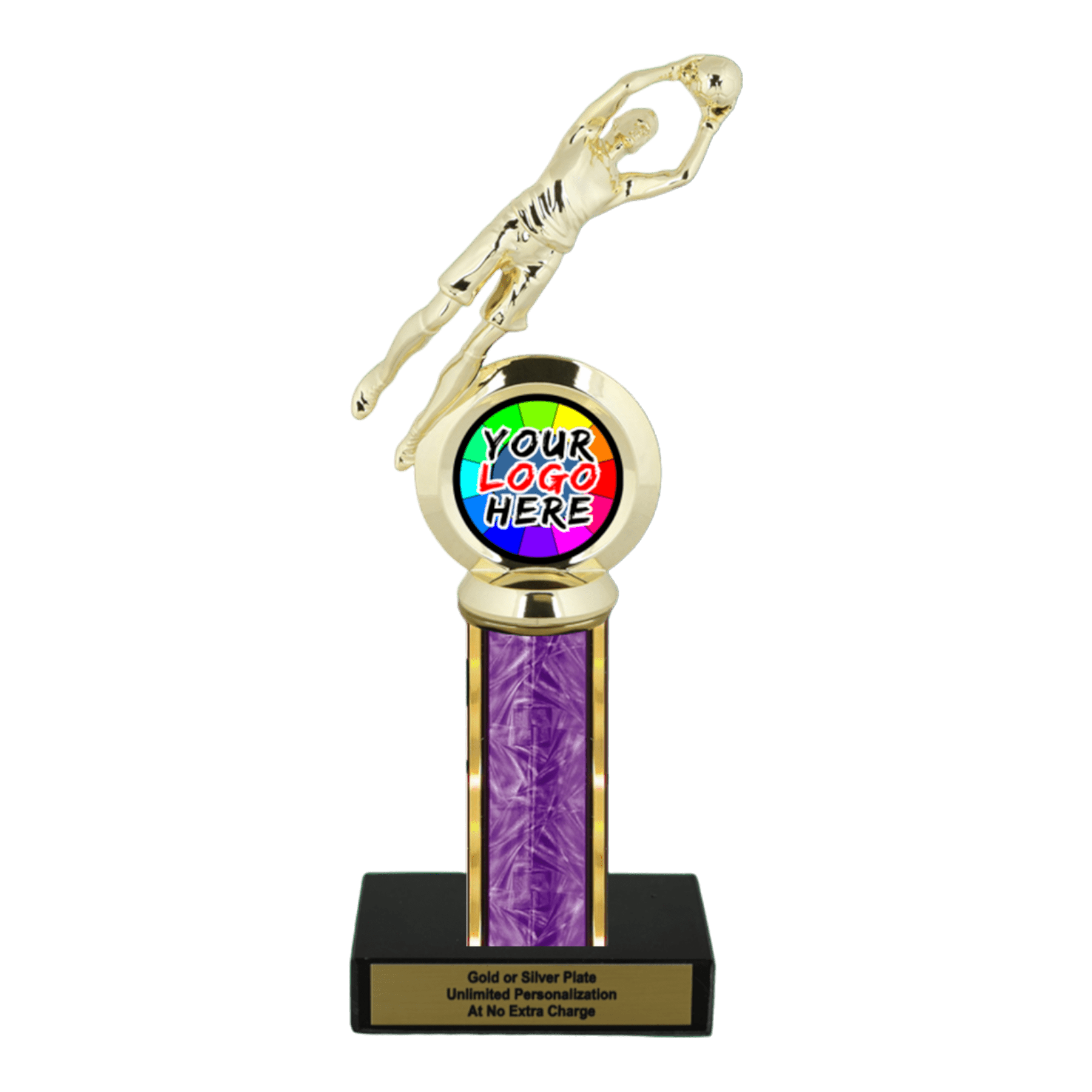 Customizable Insert Soccer Goal Keeper Trophy - Type C Series 35742