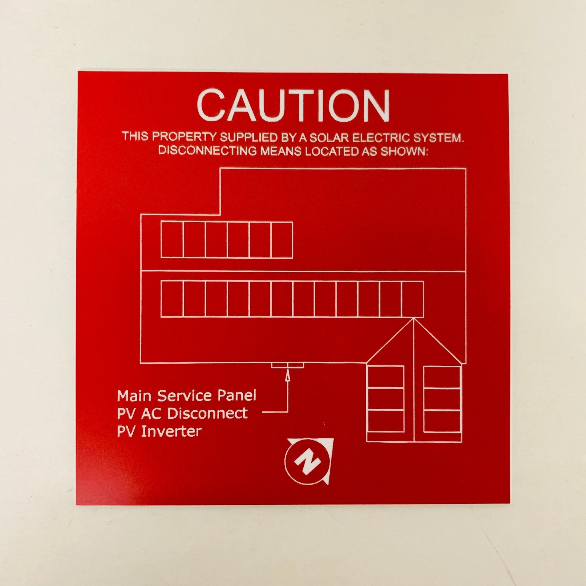 Custom Solar / Photovoltaic / Electrical Panel Signs