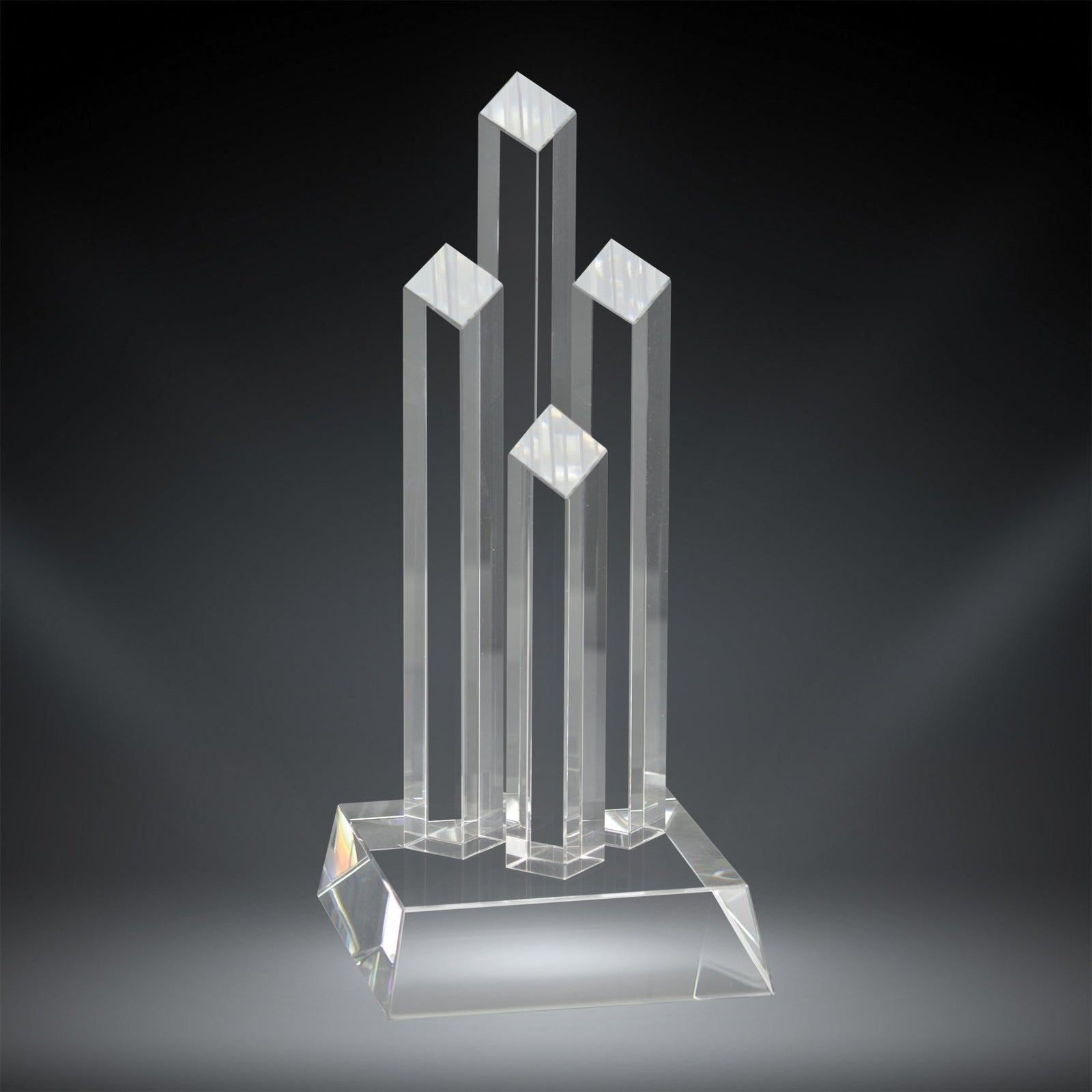 Diamond Column Tower Crystal Award - Crystal Award with Engraving ...