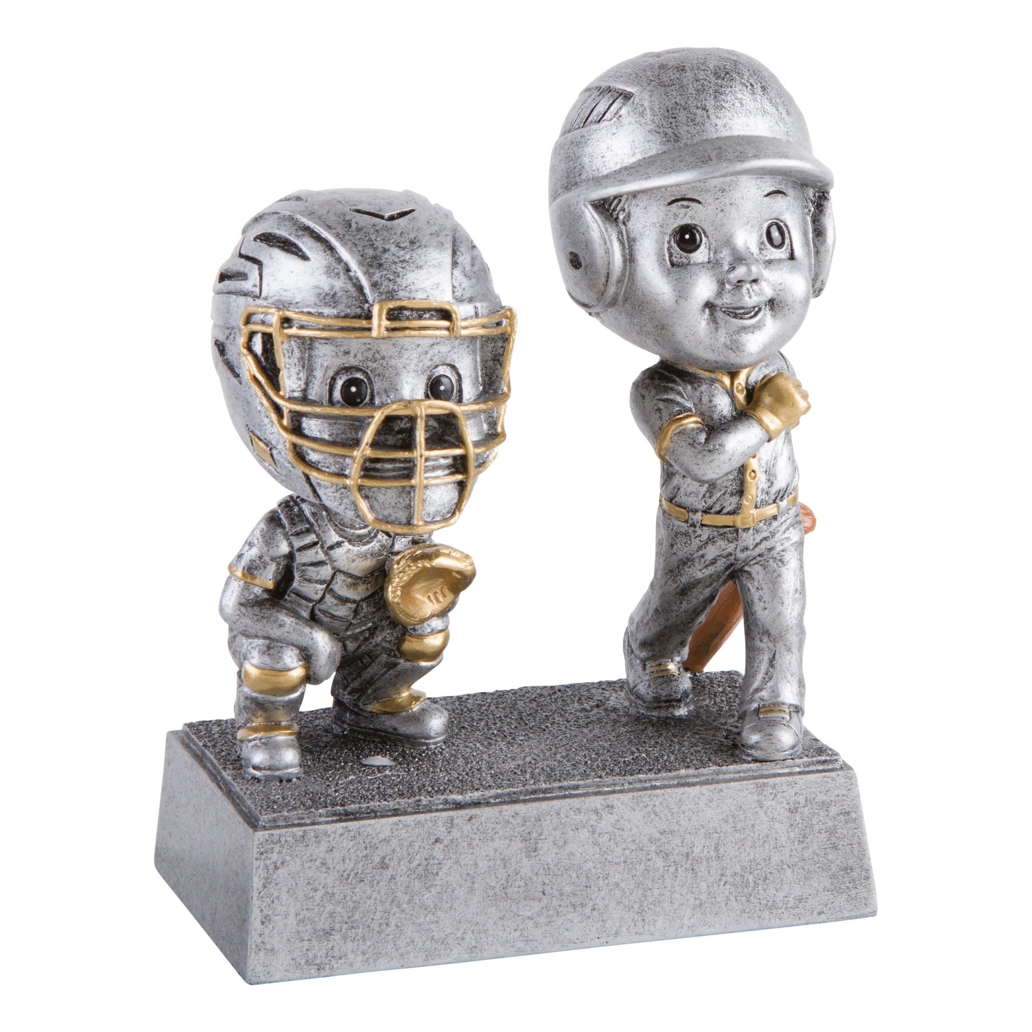 Double Bobble Baseball Resin Trophy