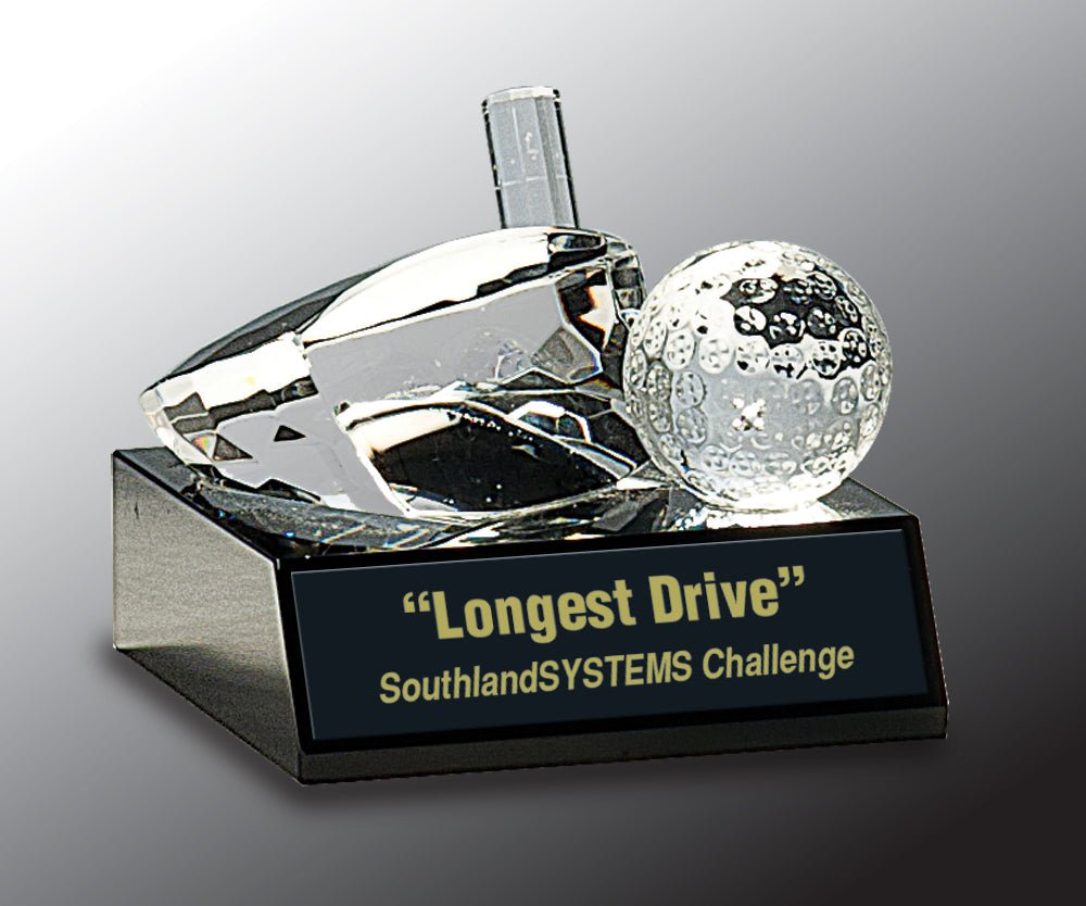 Longest Drive Crystal Golf Award